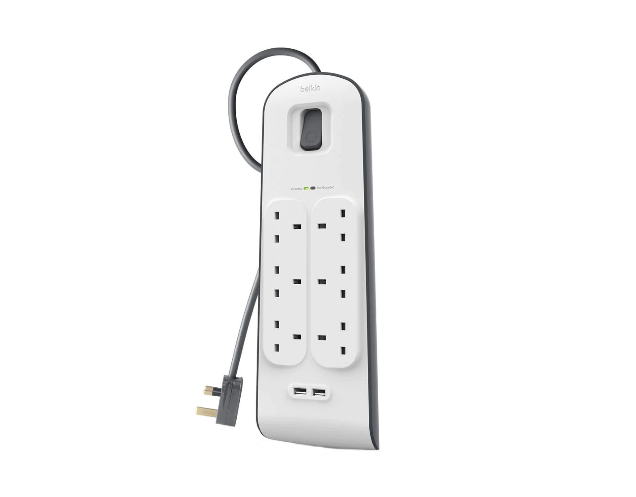 Belkin 6 Way Surge With 2 USB Fast Charge (BSV604SA2M) | myaeon2go