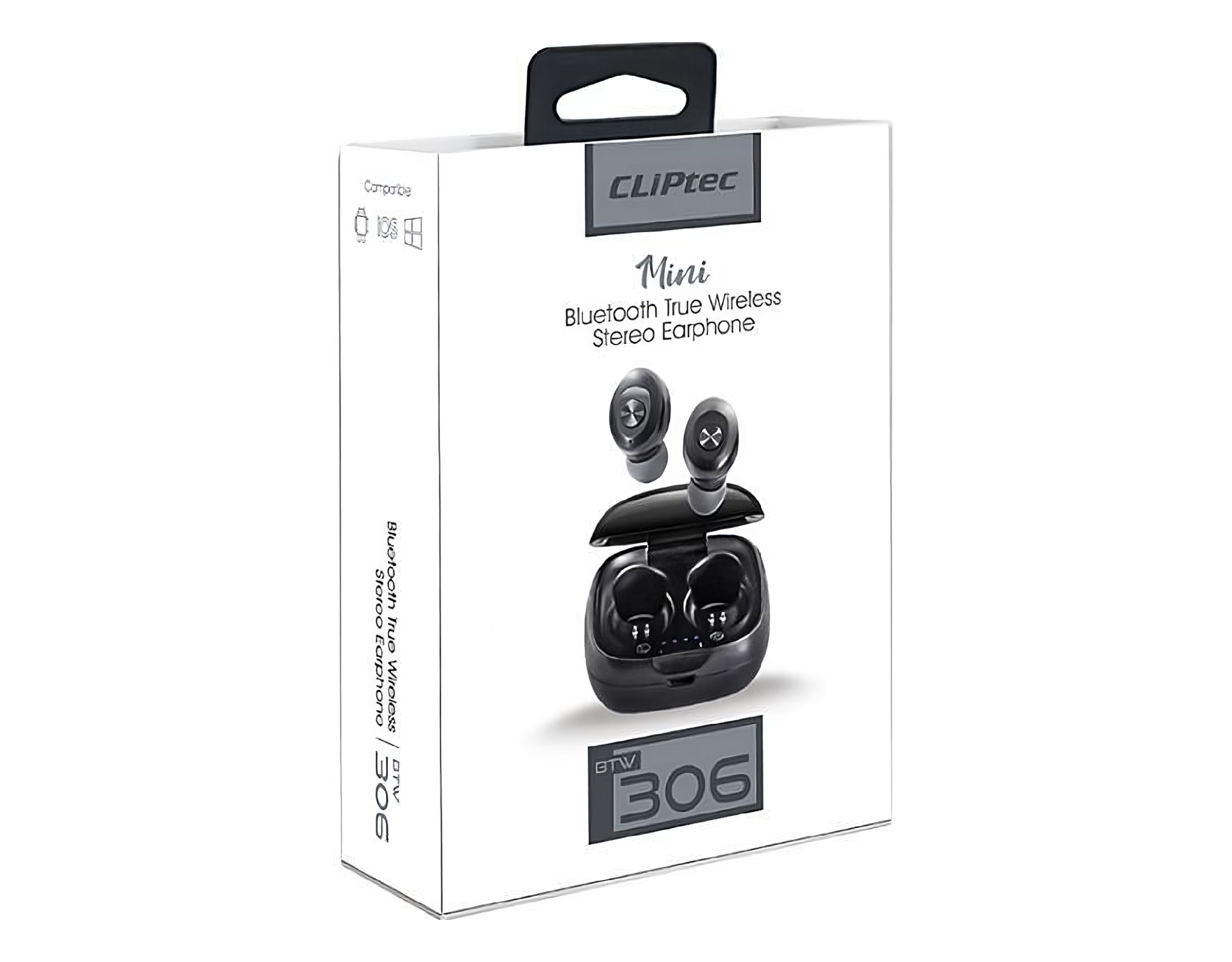 Cliptec Grey Bluetooth True Wireless Stereo Earphone (Mini) - (BTW306 ...