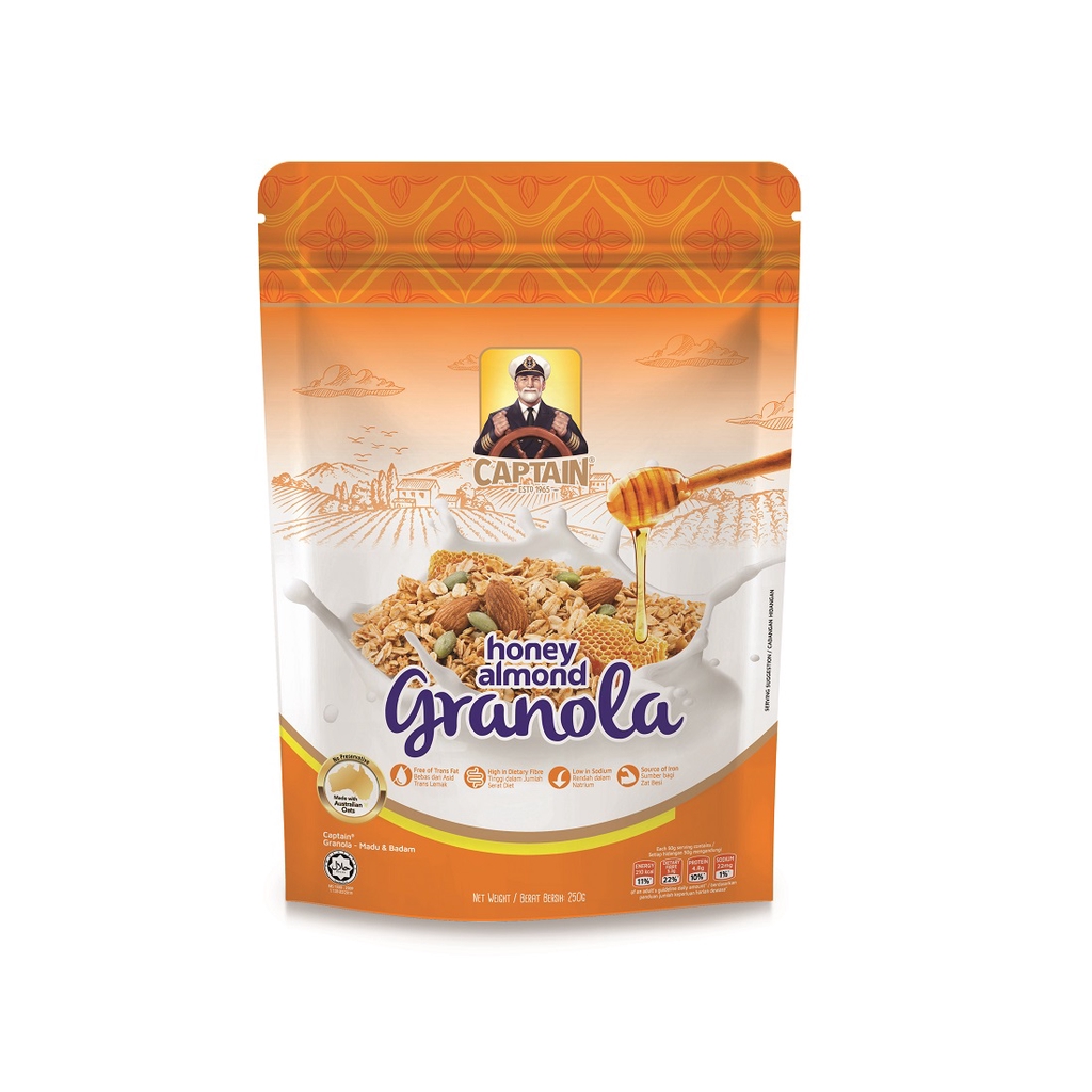 Captain Oats Granola Honey Almond | myaeon2go