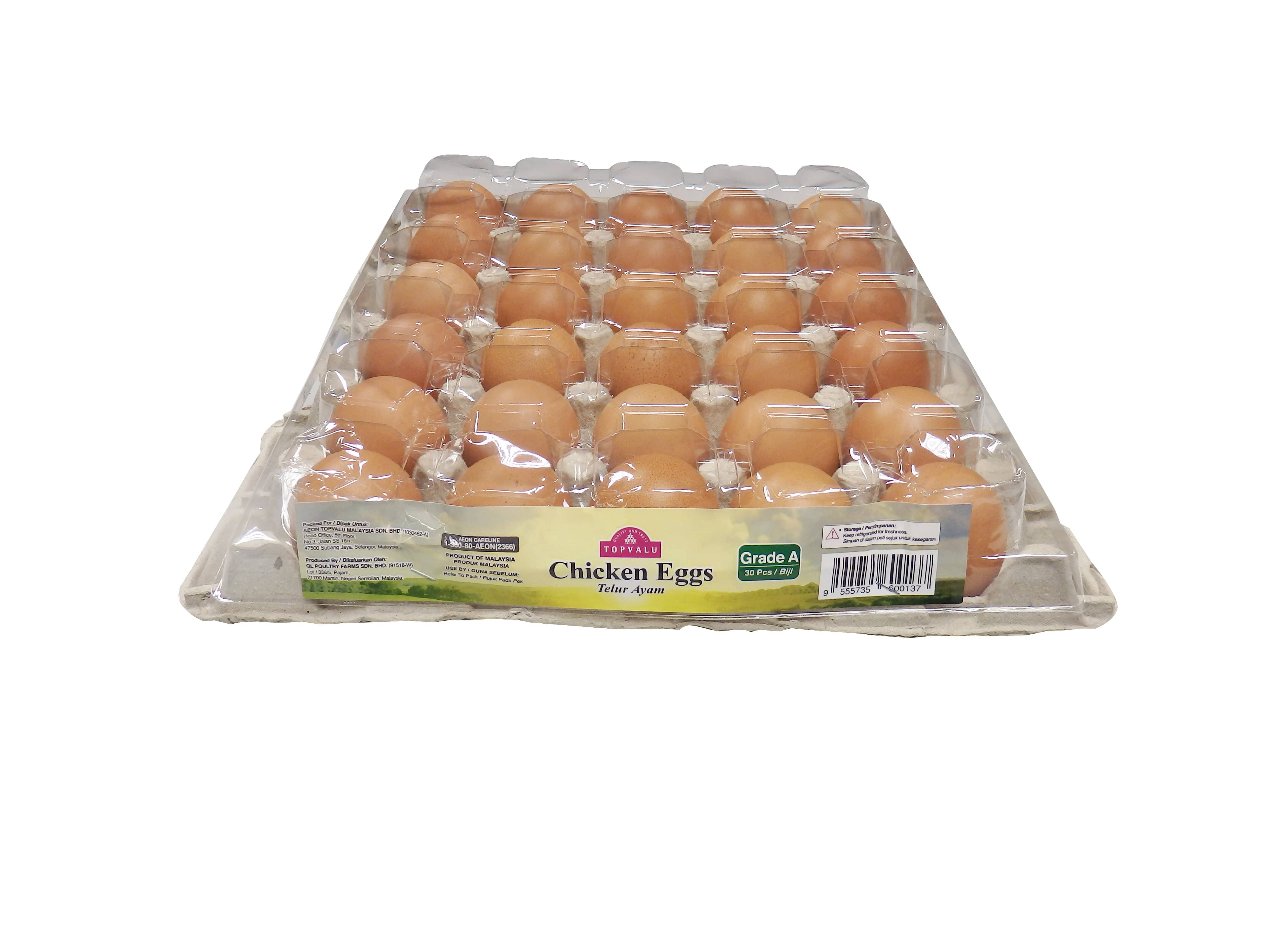 TOPVALU Eggs Grade A, 30 pcs - Fresh and Quality