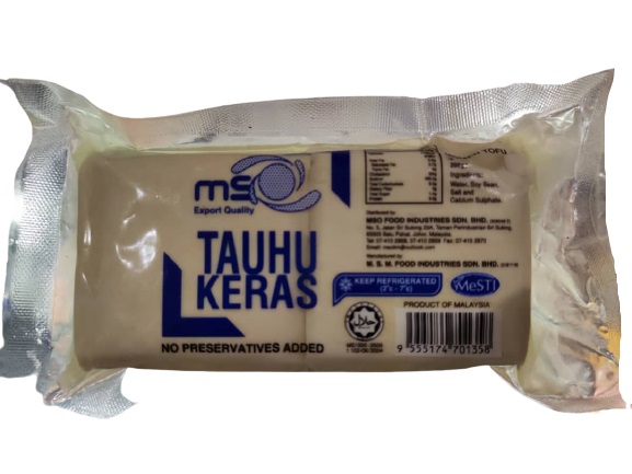 Mso Tauhu Keras, 2 pcs - No Preservatives Added