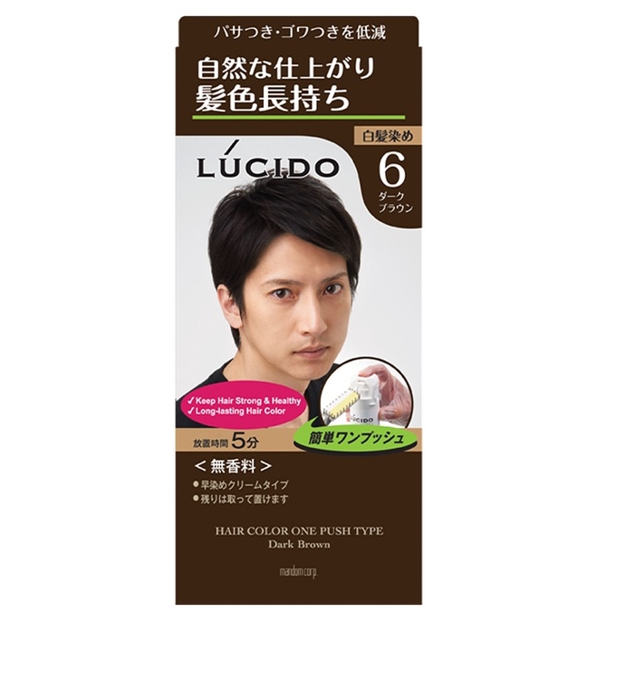 Lucido Hair Color One Push Type Dark Brown | myaeon2go