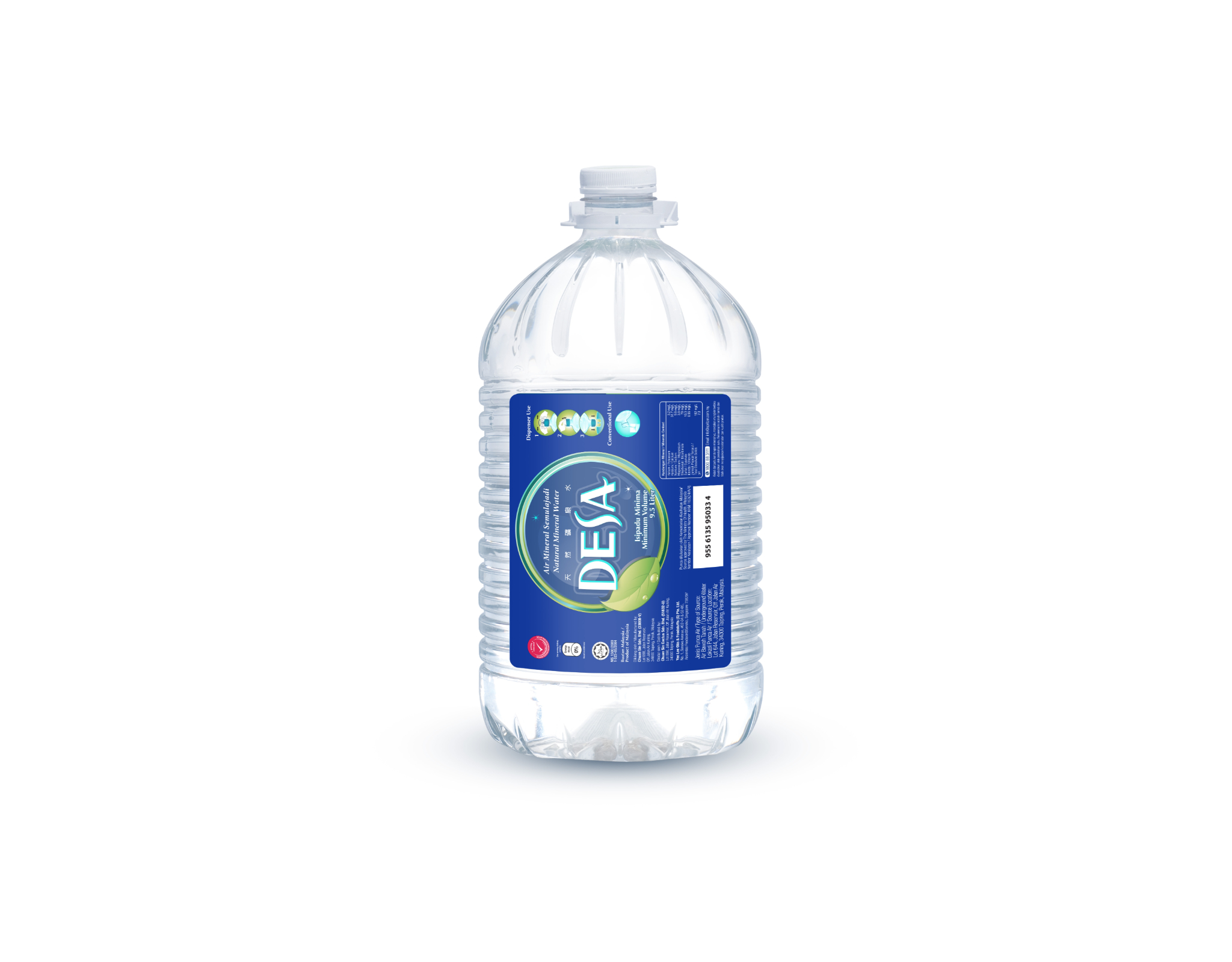 Desa Mineral Water, 9.5 l - Natural Hydration