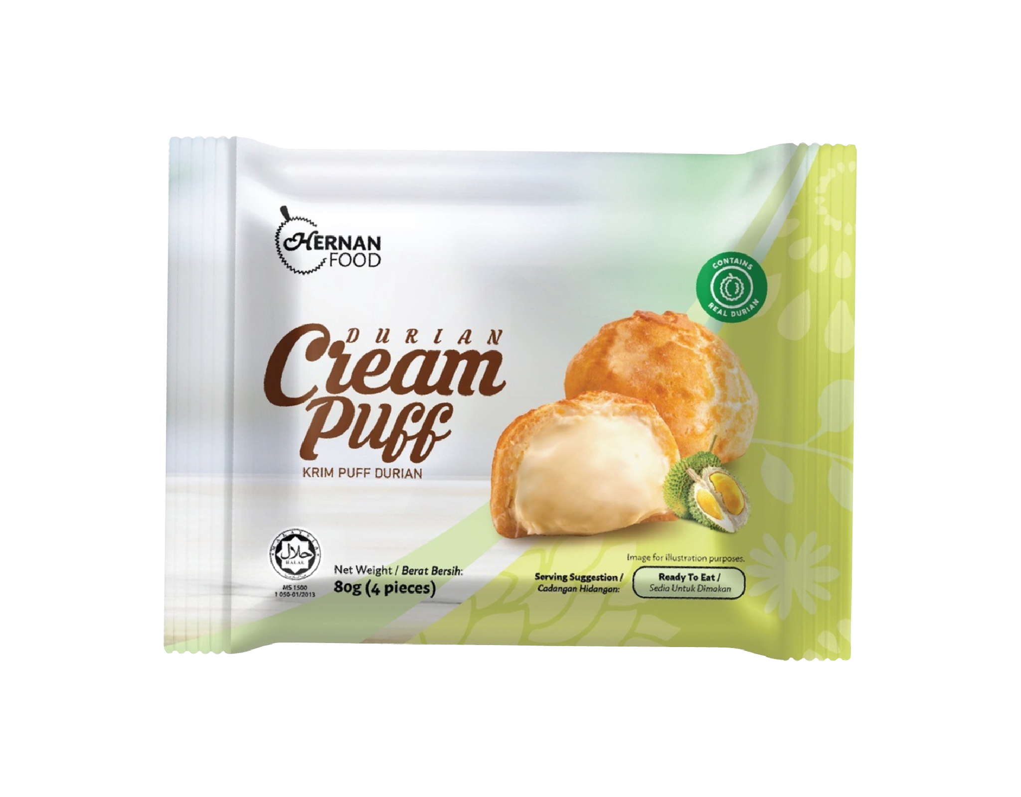 Hernan Food Durian Cream Puff | myaeon2go