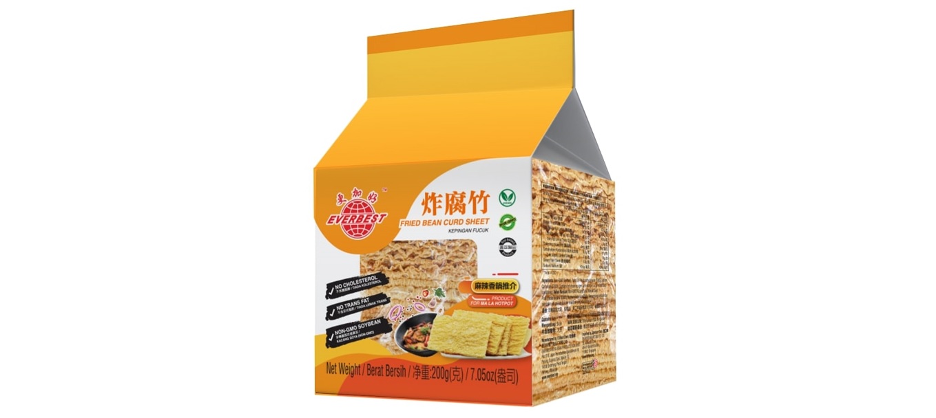 EB Soya Fried Bean Curd Sheet, 200g - No Cholesterol