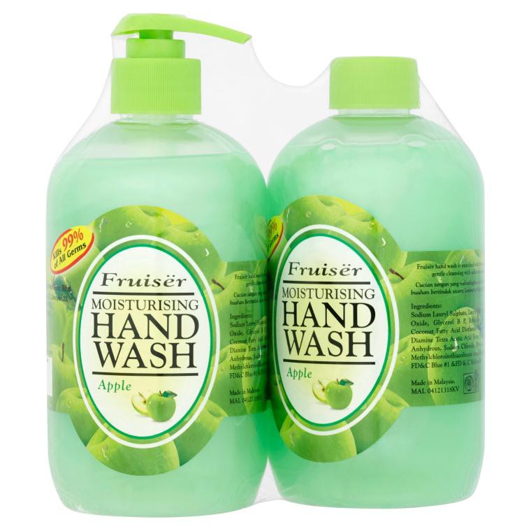 Fruiser Hand Wash Apple - Moisturizing & Germ Protection