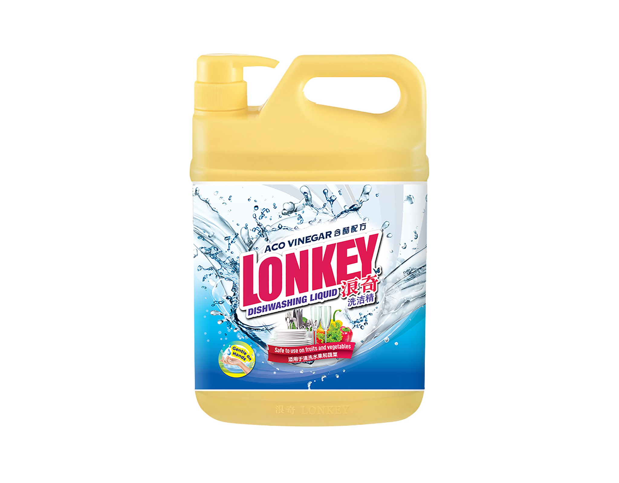 Lonkey Dishwash Aco Vinegar 1.8kg - Refreshing Scent