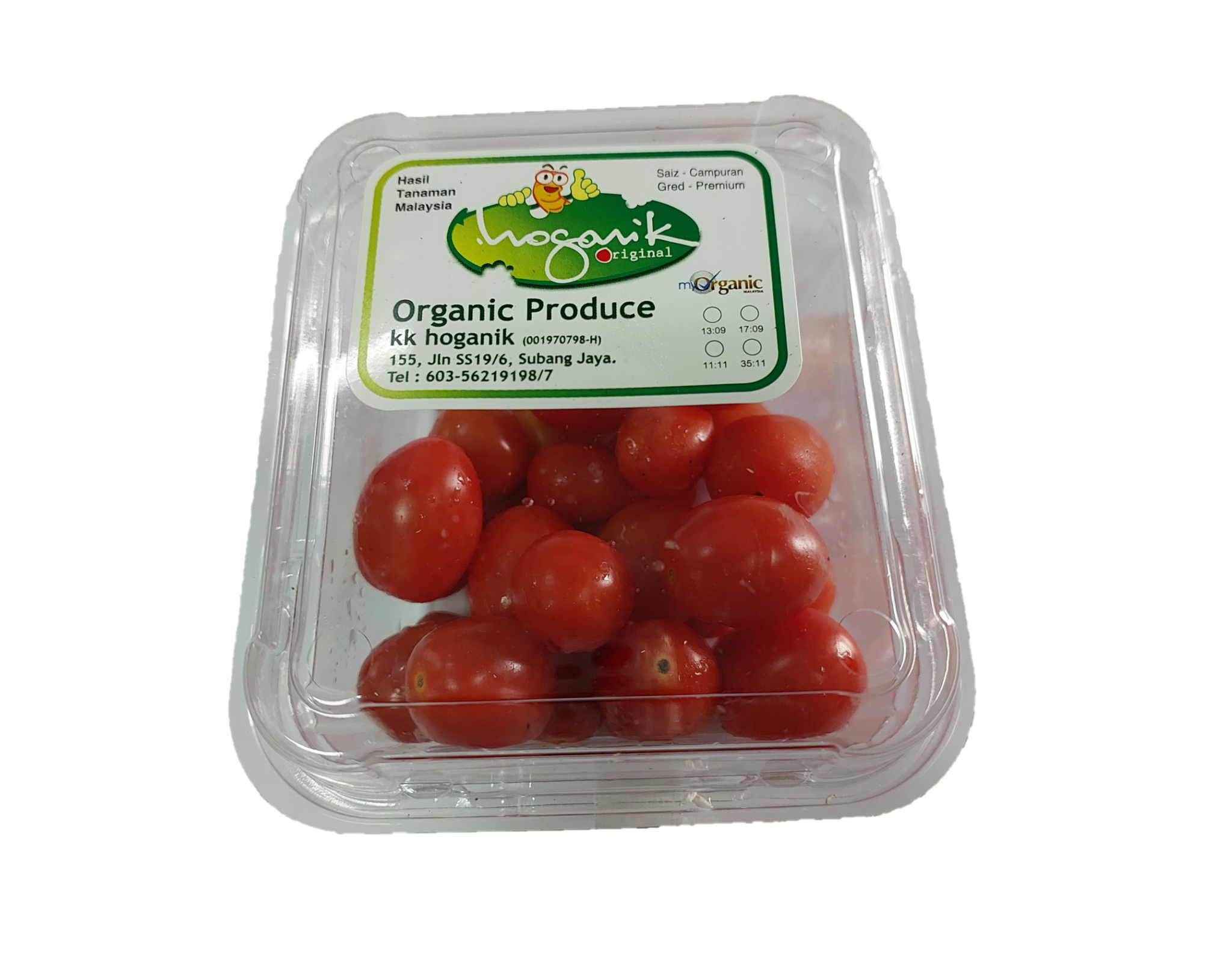 KK Hoganik MY Organic Cherry Tomato, 200 g - Fresh & Organic