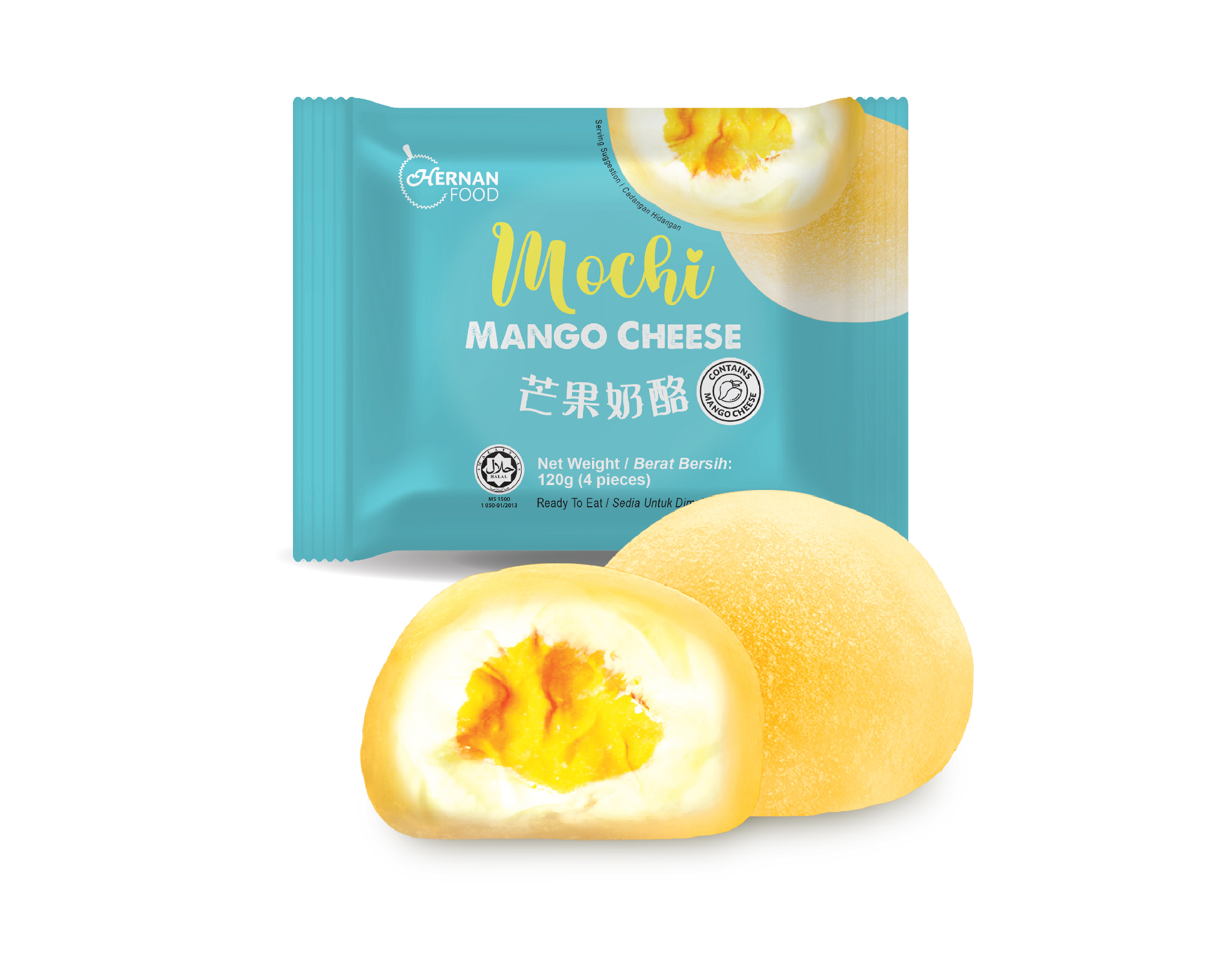 Hernan Food Mango Cheese Mochi | myaeon2go