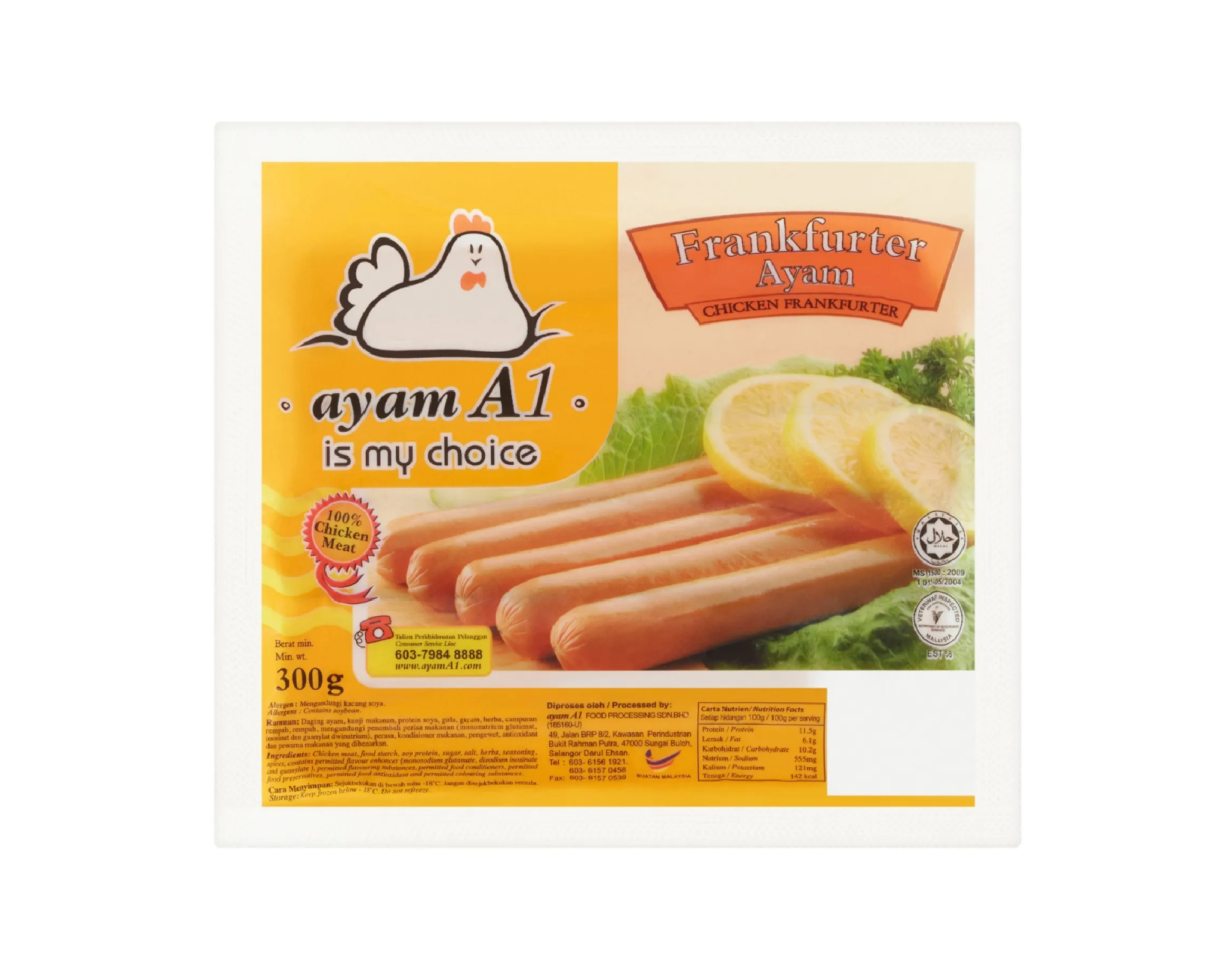 Ayam A1 Chicken Frankfurter | myaeon2go