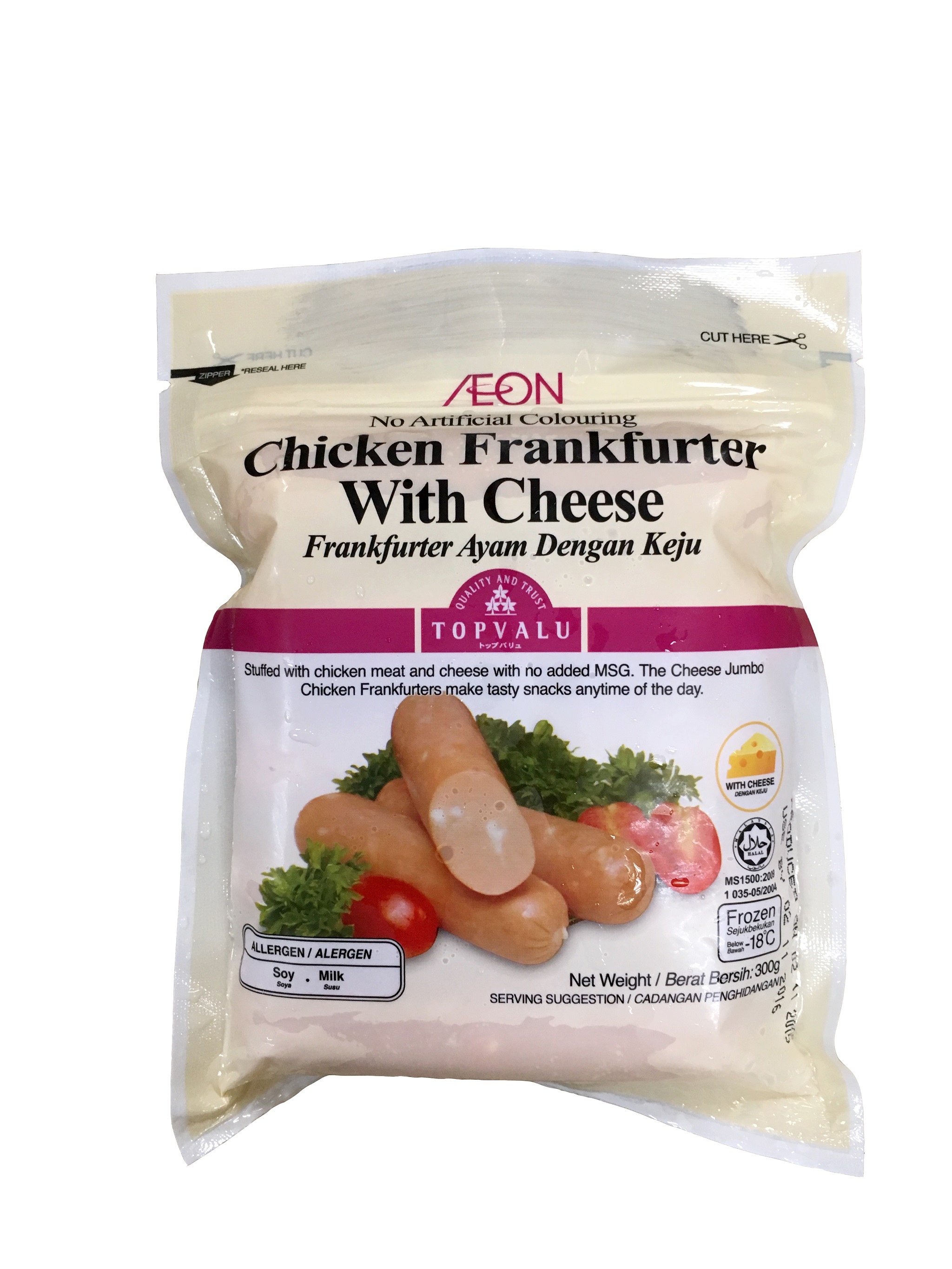 TOPVALU Chicken Frank With Cheese | myaeon2go