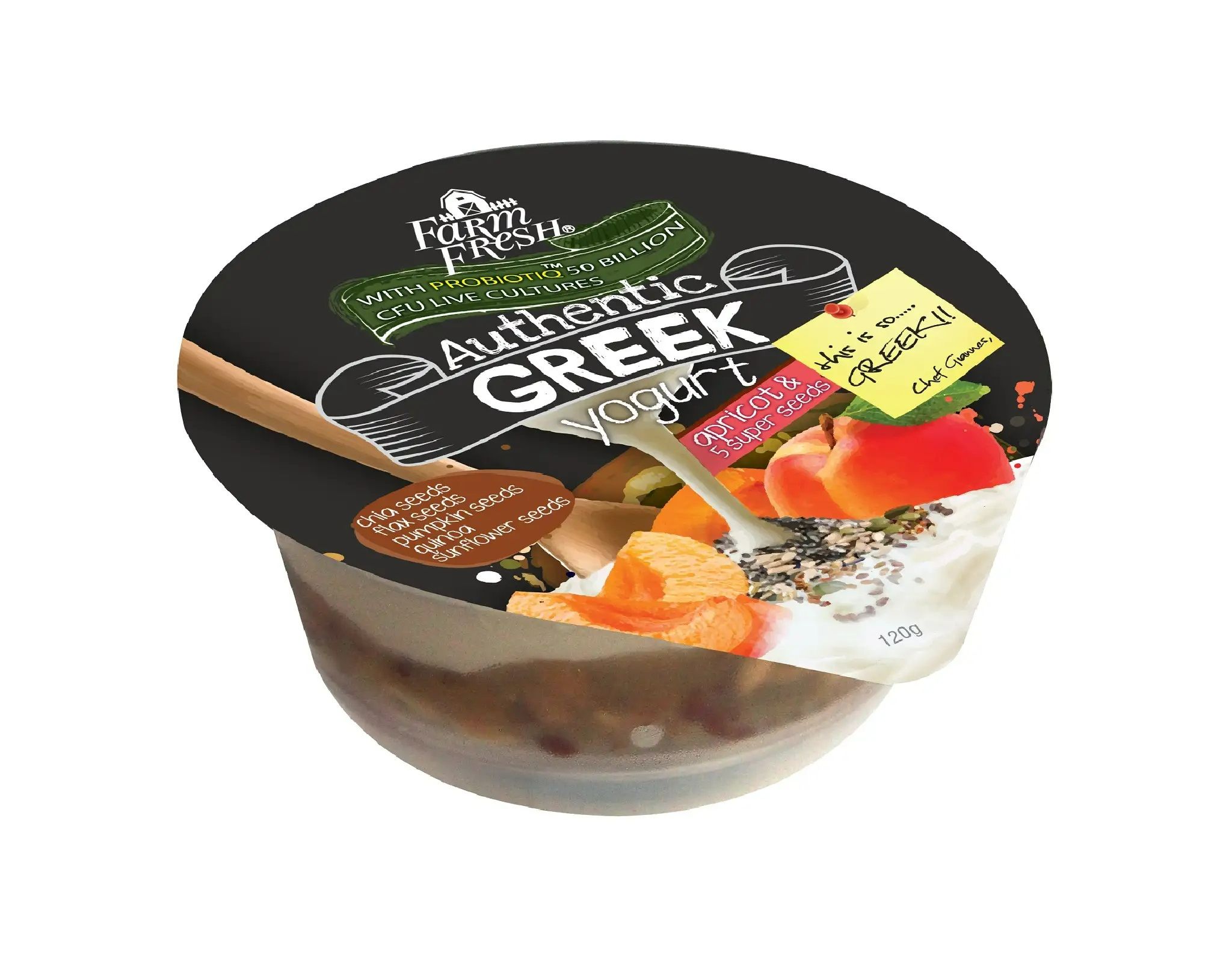 Farm Fresh Greek Yogurt Apricot & 5 Super Seeds | myaeon2go