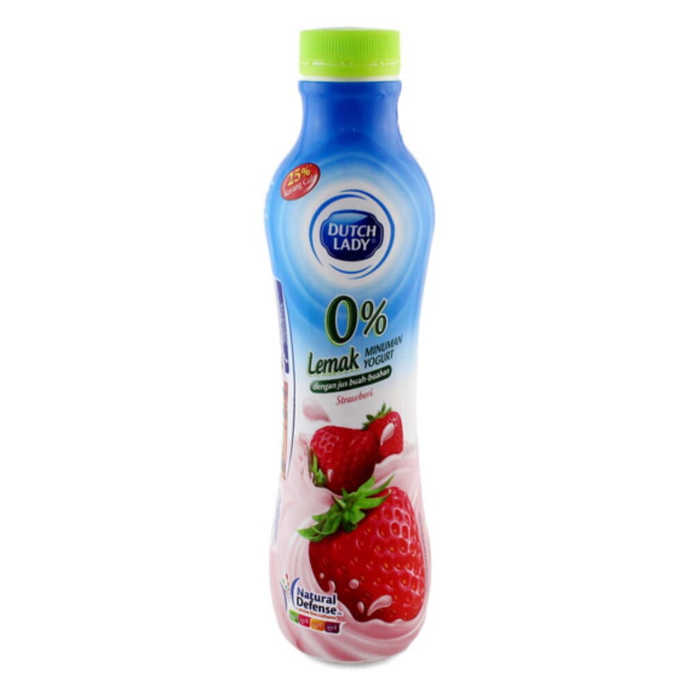 Dutch Lady 0% Fat Yogurt Drink Strawberry | myaeon2go
