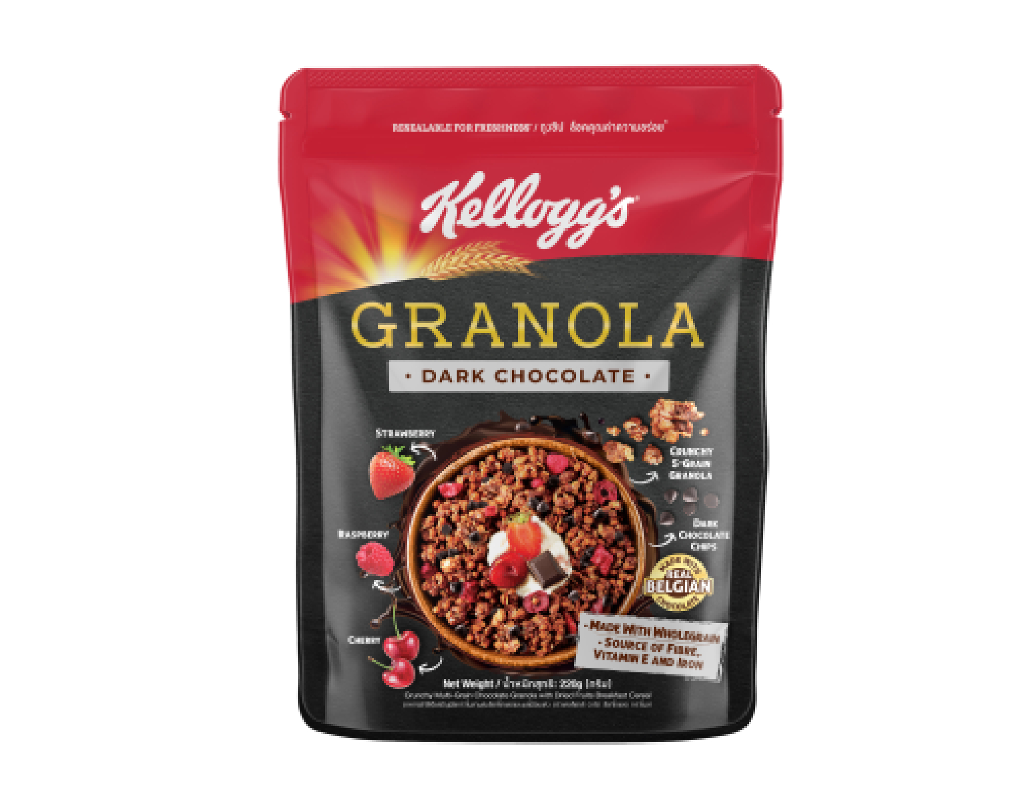 Kellogg's Dark Chocolate Granola, 220g - Real Chocolate