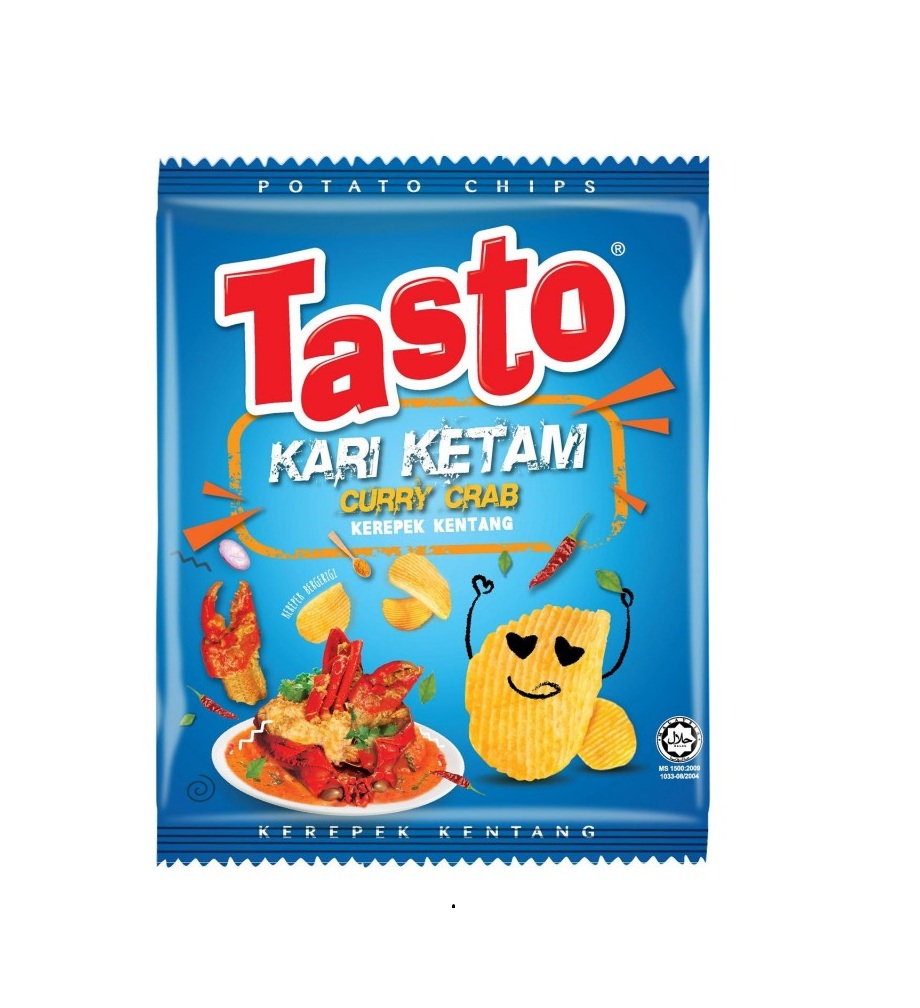 Tasto Potato Chips Curry Crab | myaeon2go
