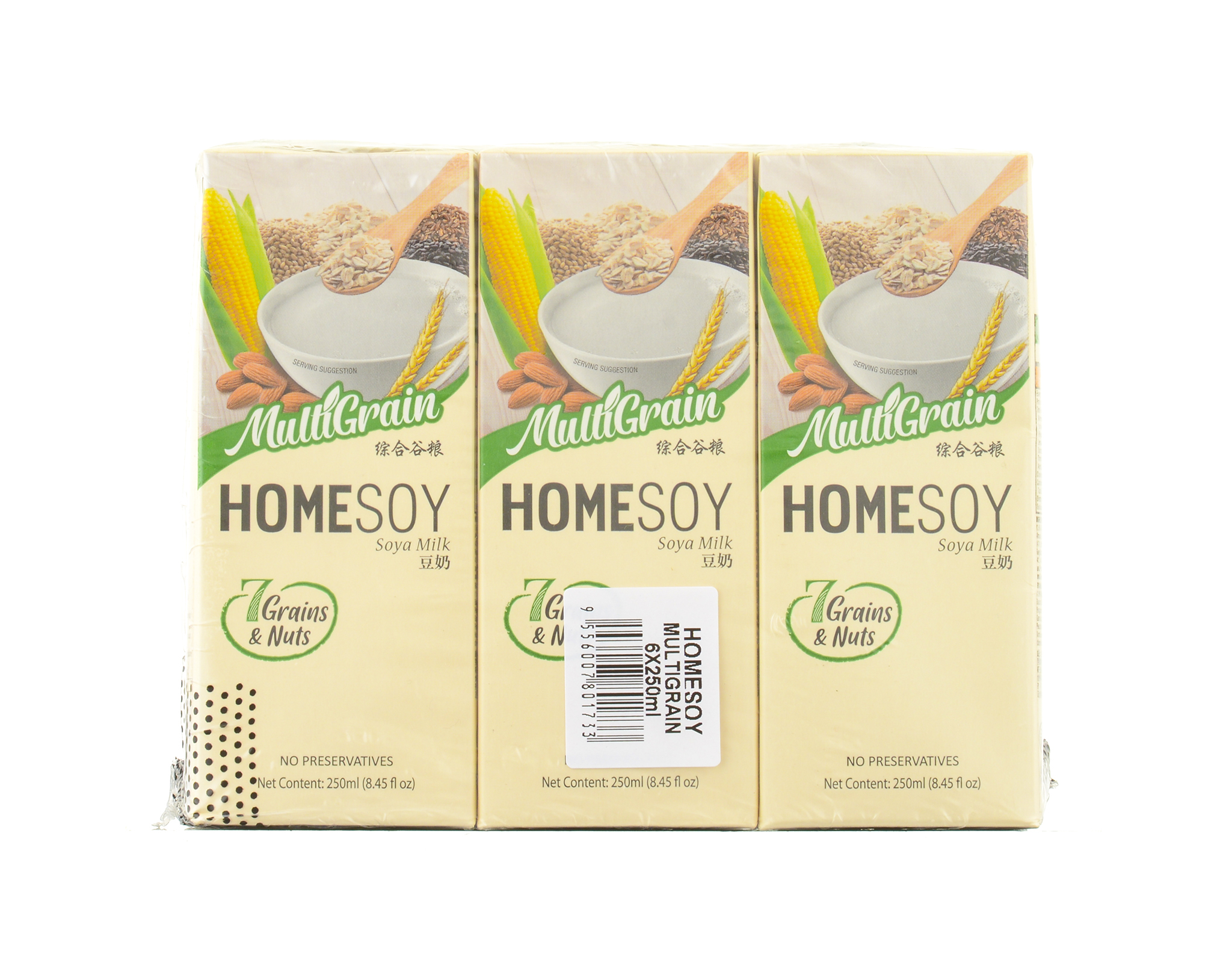 Homesoy Multigrain, 6 x 250 ml - High Protein