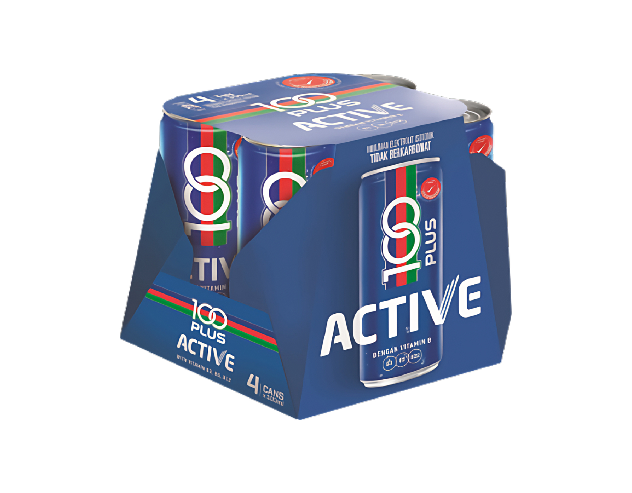 100Plus Active, 4 x 300 ml - Non-carbonated Isotonic Drink