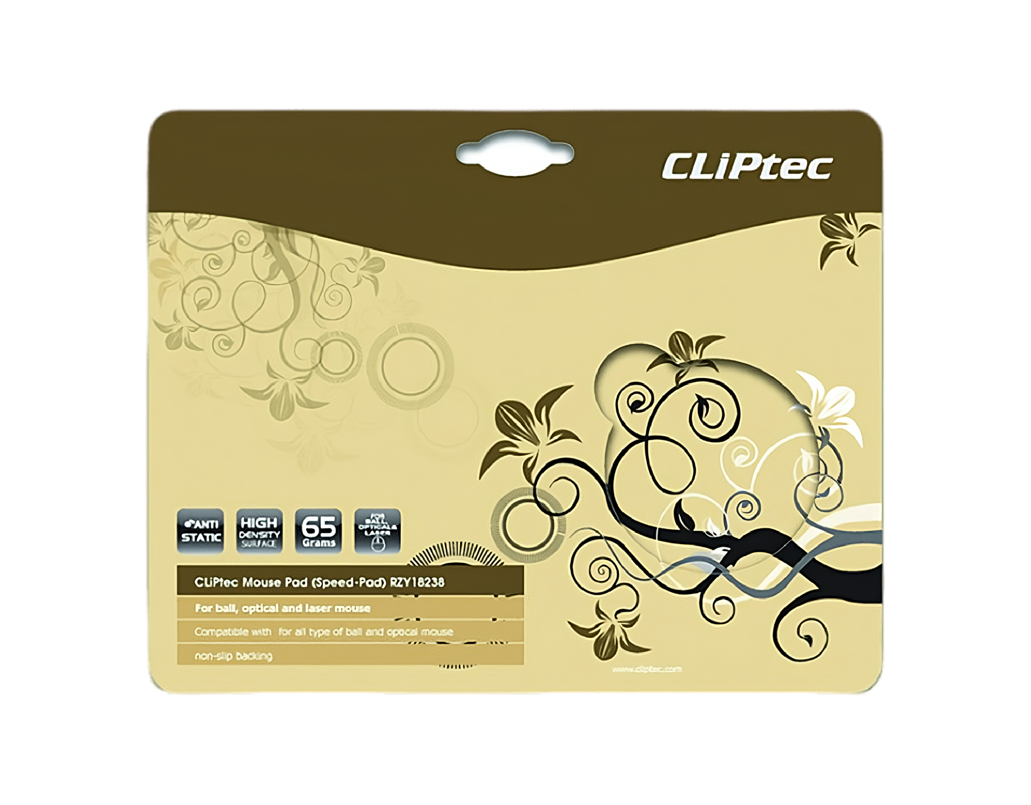 Cliptec Brown Mouse Pad-Speed-Pad (RZY238) | myaeon2go
