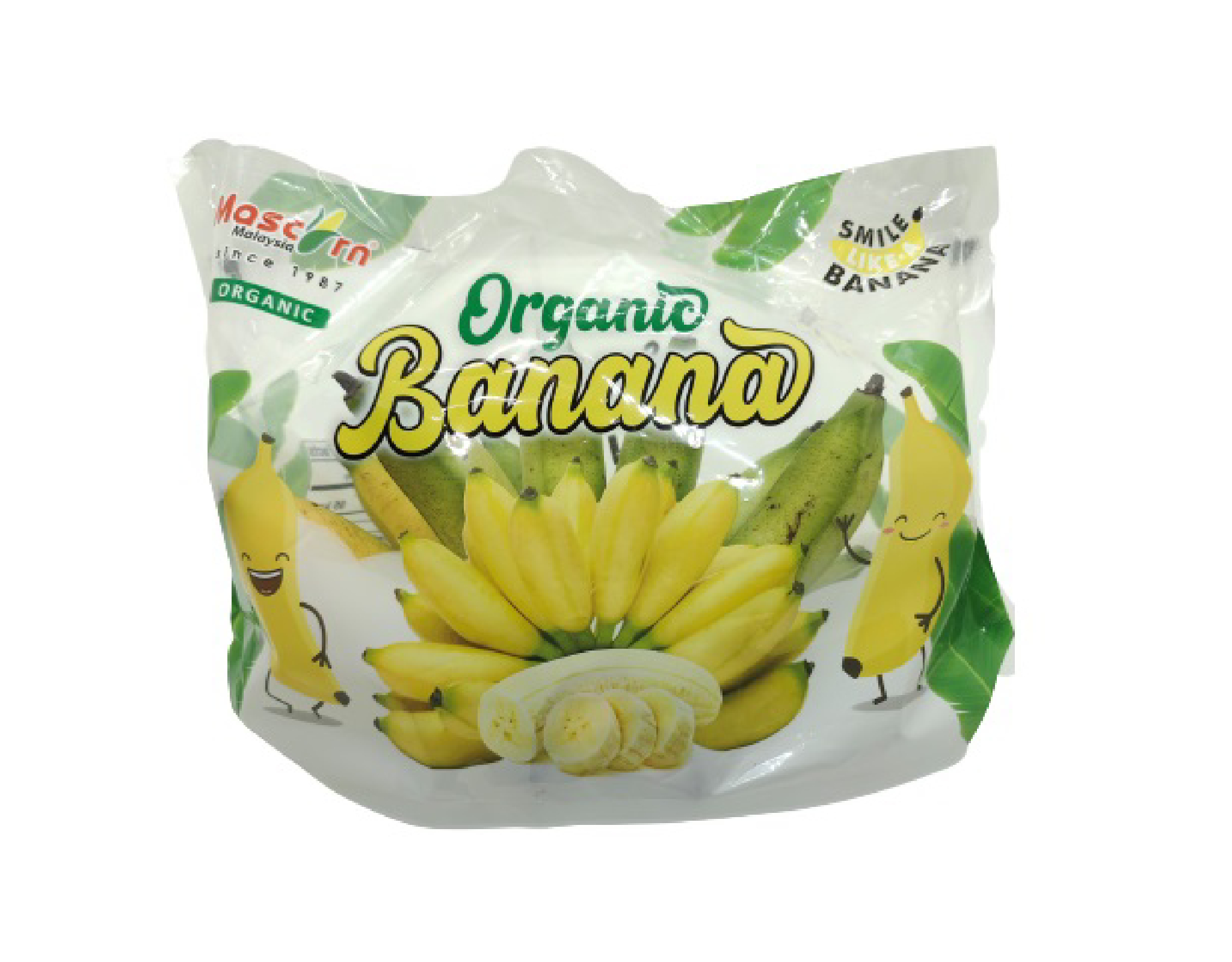 Mascorn Malaysia Organic Banana, 500g - Fresh & Natural