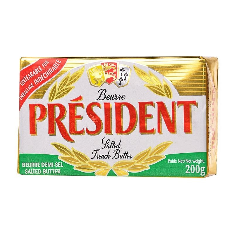 President Butter Salted, 200g - Rich Creamy Taste