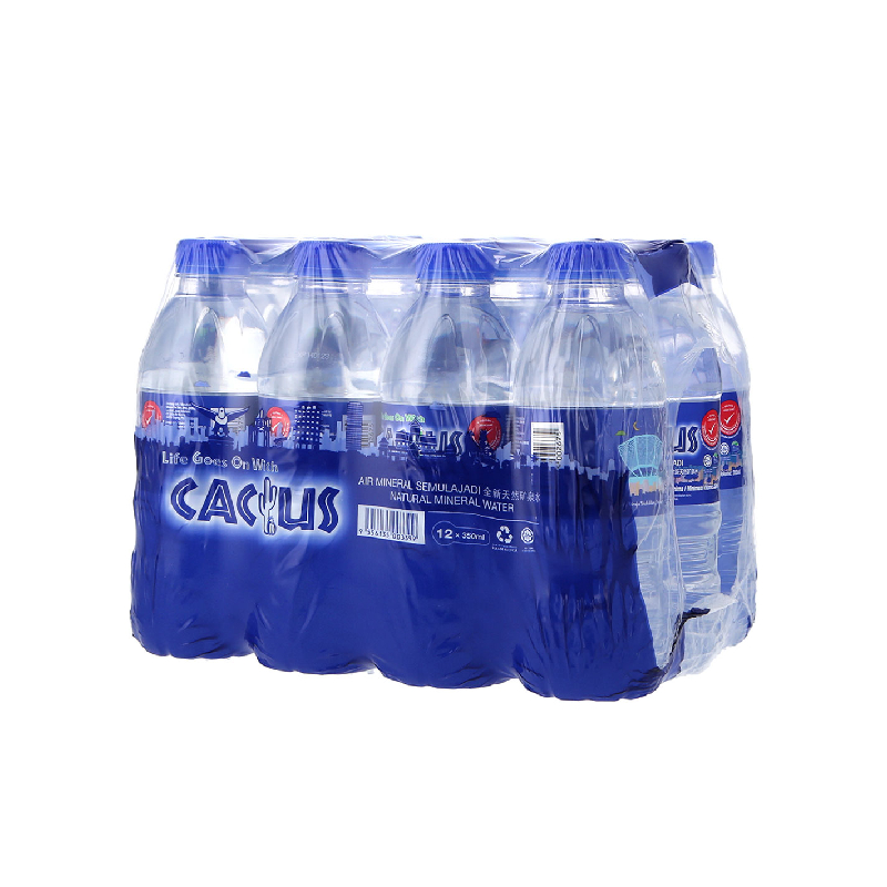 Cactus Mineral Water 12x350ml - Refreshing