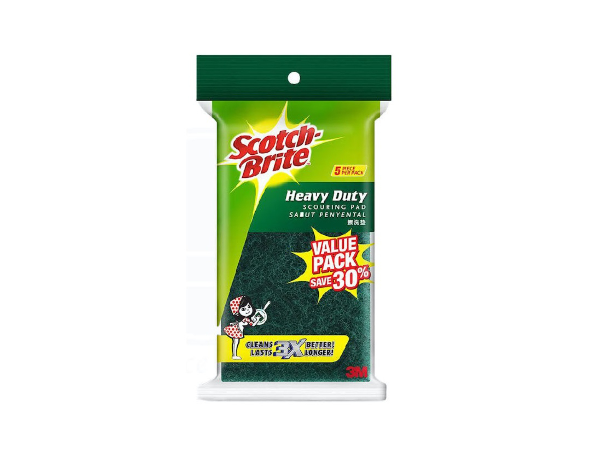 Scotch Brite Tough Clean Scrub Pad | myaeon2go