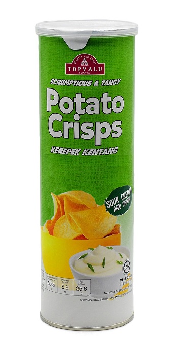 TOPVALU Sour Cream & Onion Flavoured Potato Crisps | myaeon2go