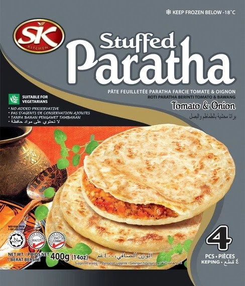 SK Kitchen Stuffed Paratha Tomato & Onion | myaeon2go
