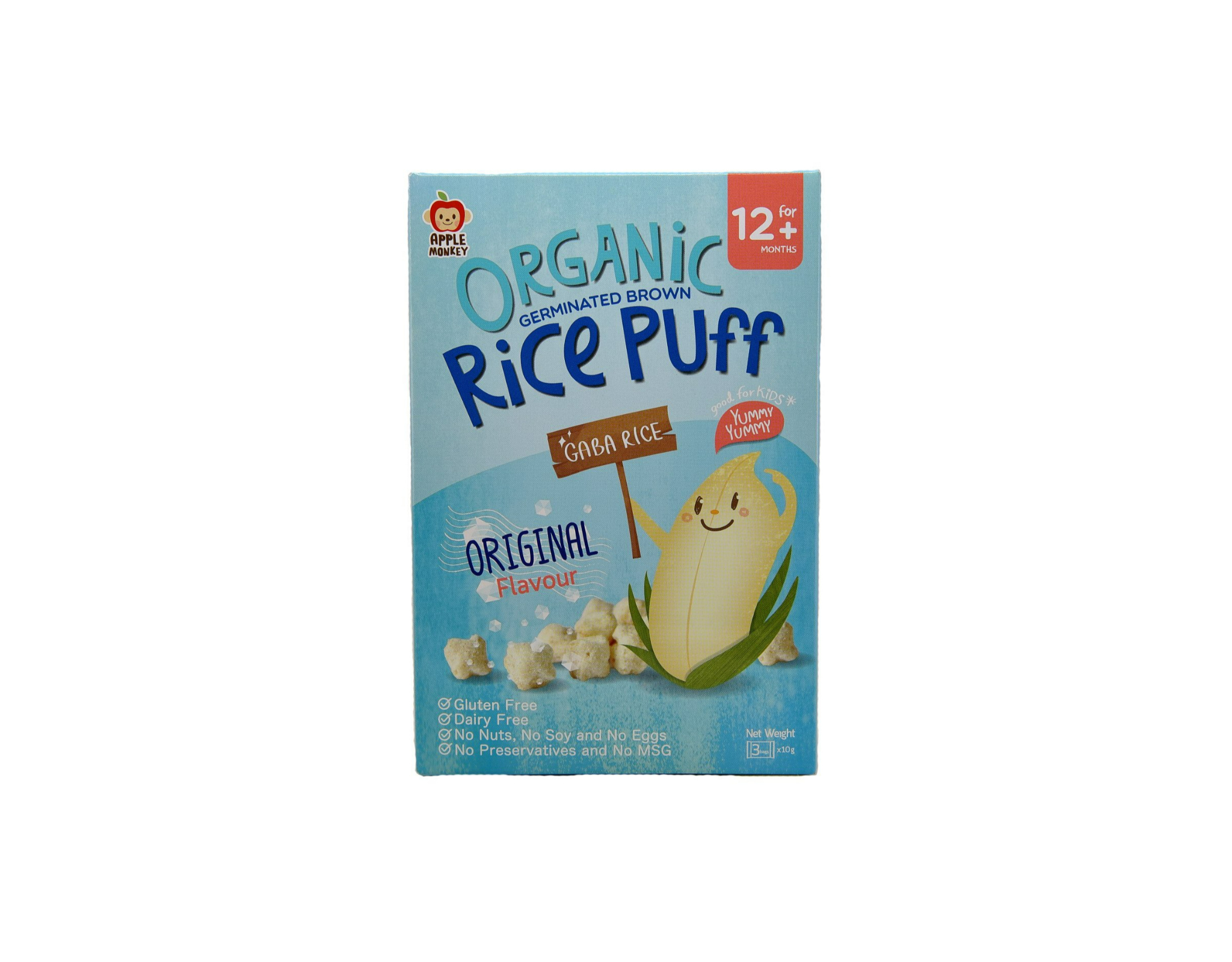 Eco Apple Monkey Organic Rice Puff Original | myaeon2go