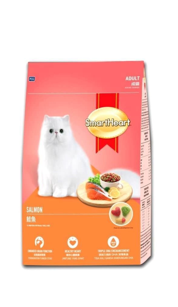 Smart Heart Cat Food Salmon 3kg - Brain Function