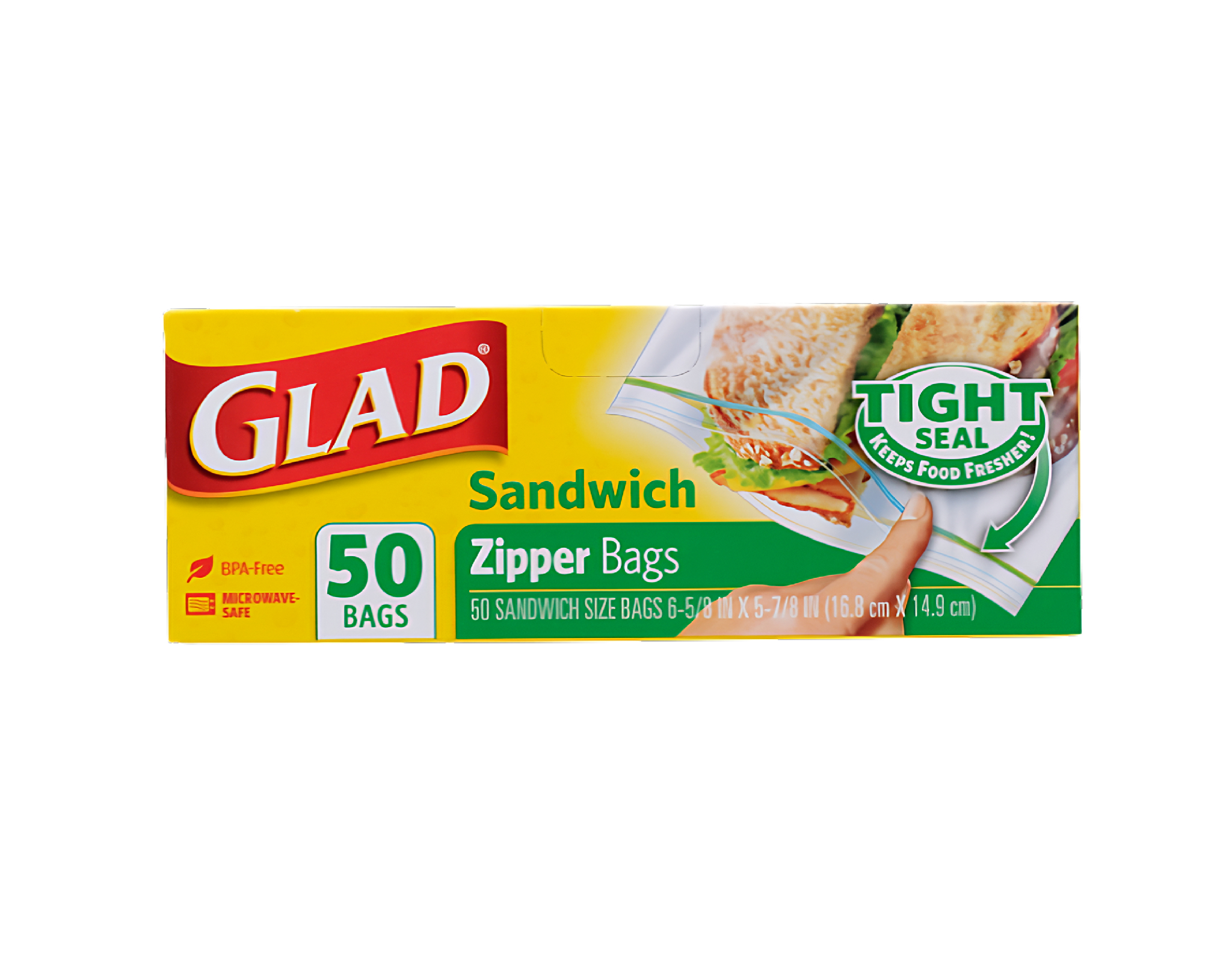 Glad Zipper Sandwich Bag (16.8Cm X 14.9Cm) | myaeon2go