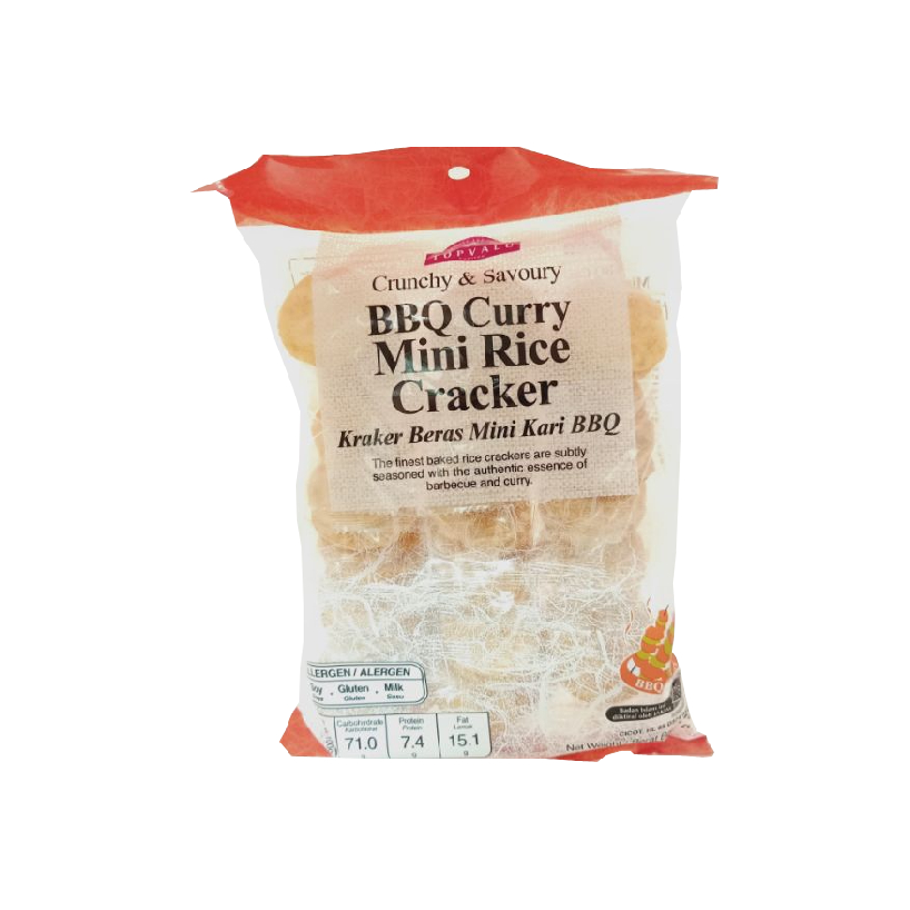 TOPVALU Mini Round Curry BBQ Rice Cracker | myaeon2go
