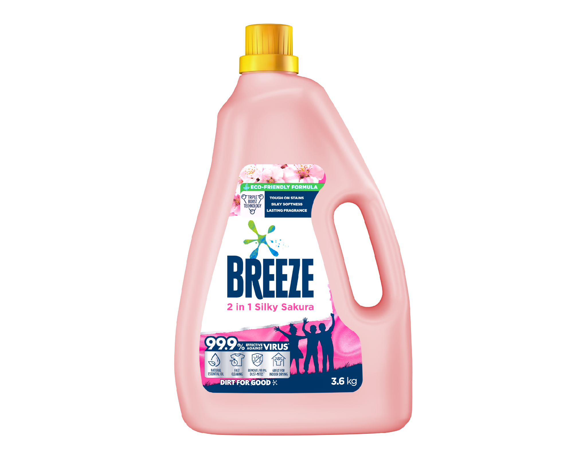 Breeze Liquid Silky Sakura, 3.6 kg - Eco-friendly