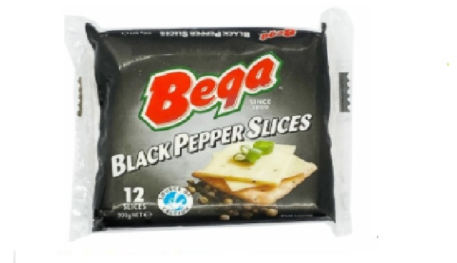 Bega Black Pepper Slice Cheese 12's | myaeon2go