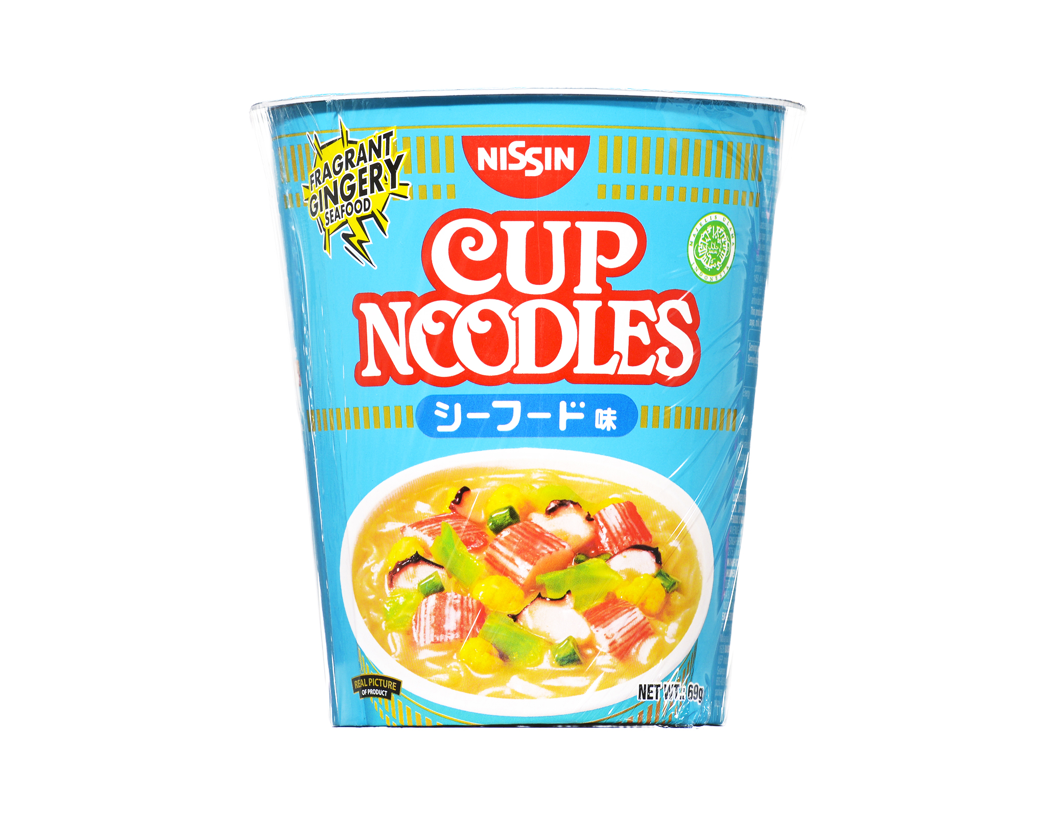 Nissin Cup Seafood 69g - Instant Noodles with Seafood Flavor