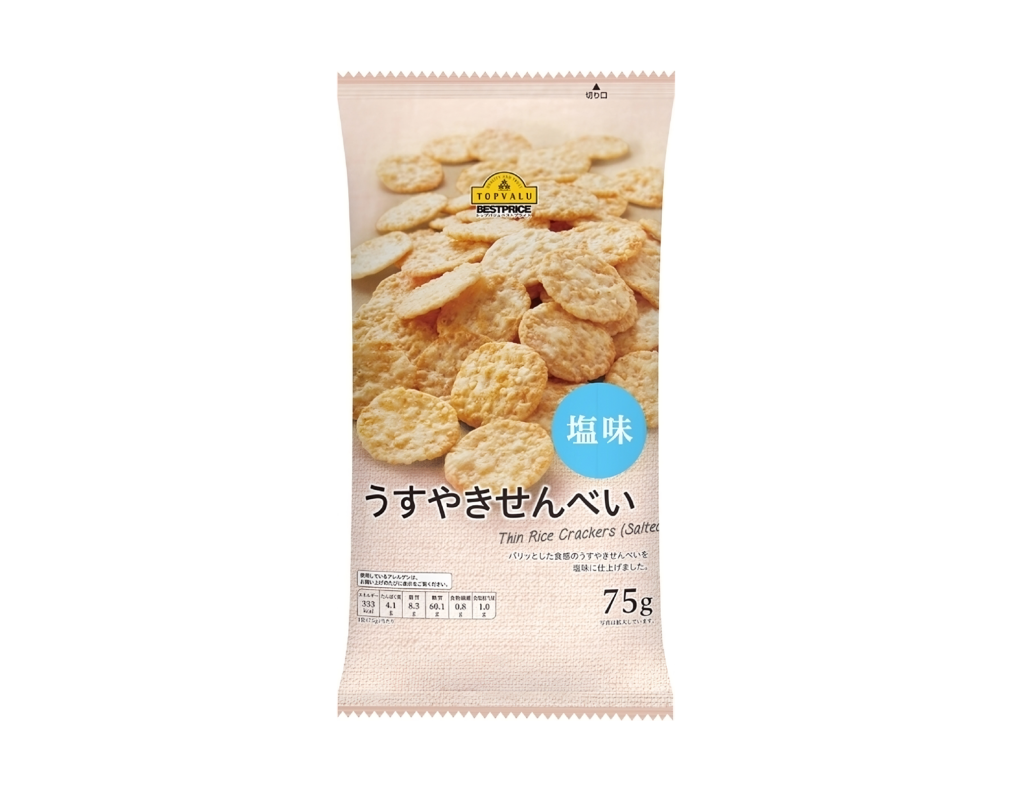 TOPVALU Best Price Thin Rice Cracker (Salt) | myaeon2go