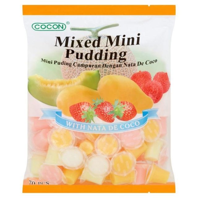 Cocon Mixed Mini Pudding, 70 x 15 g - Nata de Coco Delight