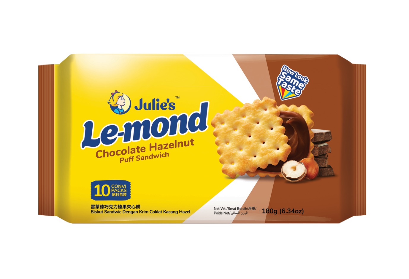 Julie's Le-Mond Chocolate Hazelnut 180g Delicious Flavor