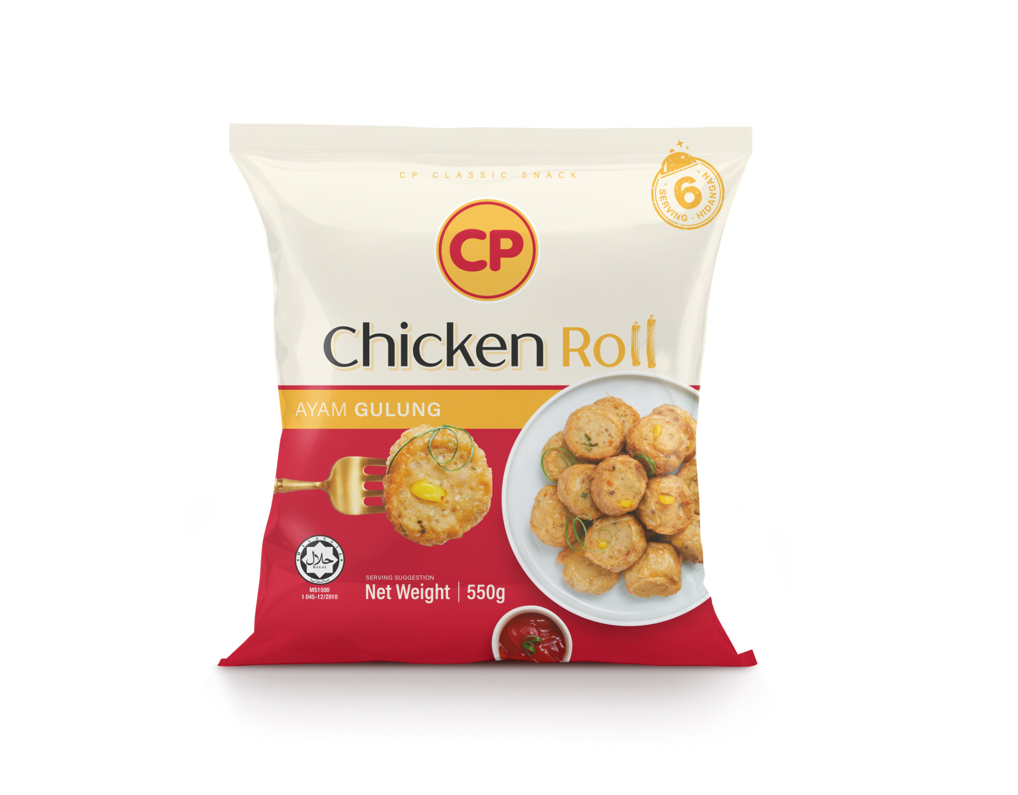 CP Chicken Roll, 550g - Delicious Snack