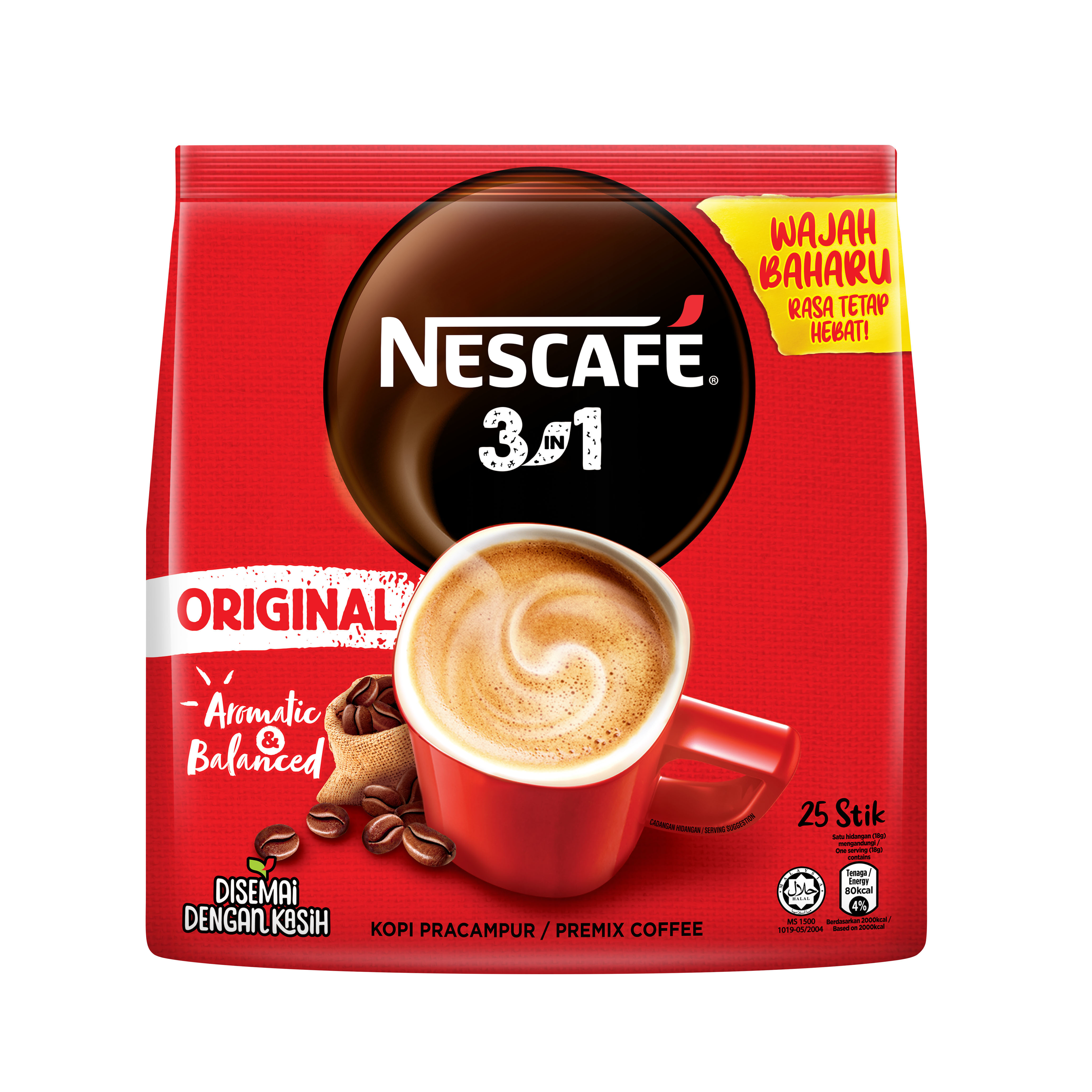 Nescafe 3 in 1 Premix Coffee Original 3 in 1 Premix Coffee Original | myaeon2go