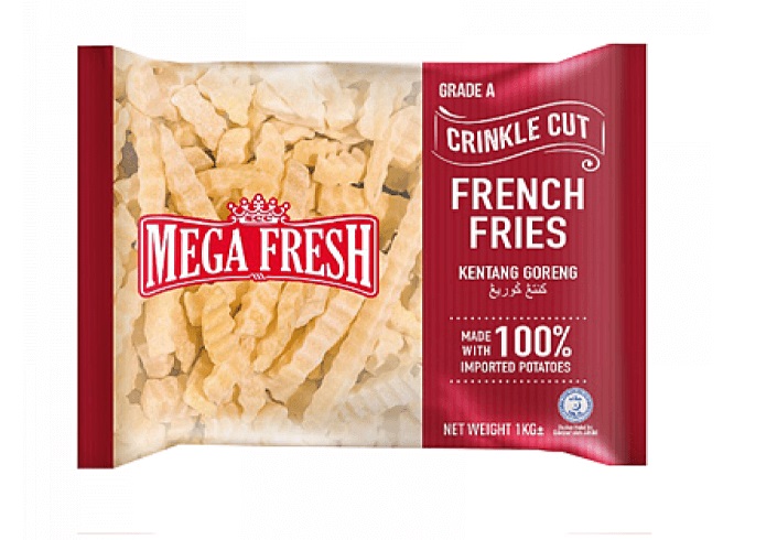 Mega Fresh Fries 1kg - 100% Imported Potatoes