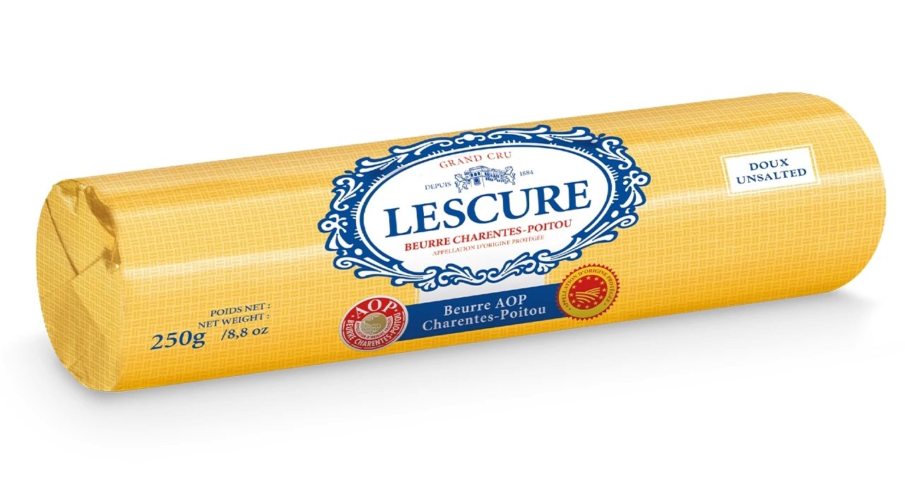 Lescure Unsalted Rolled Butter (Appellation D'Origine Protegee) | myaeon2go