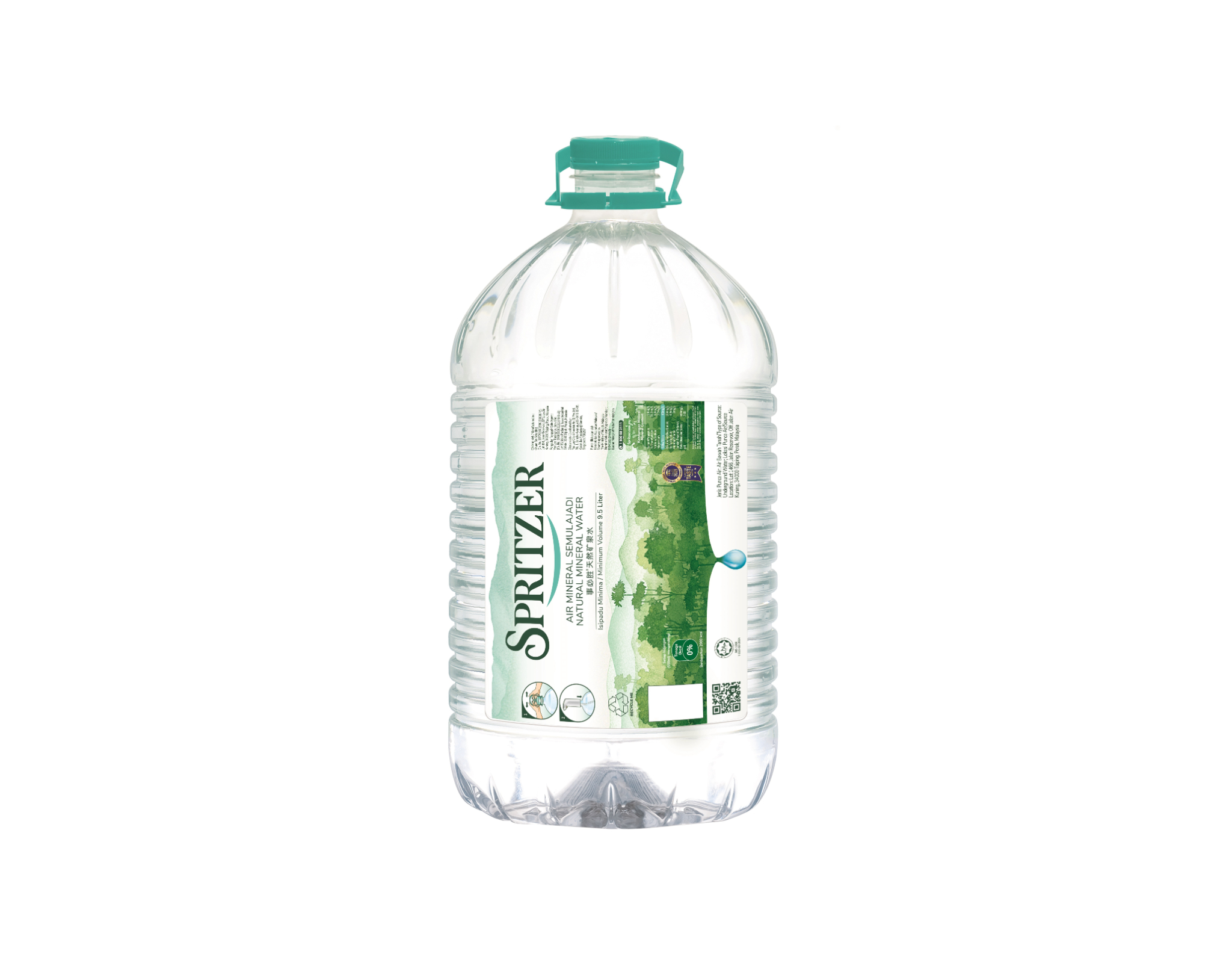 Spritzer Mineral Water, 9.5L - Refreshing & Pure