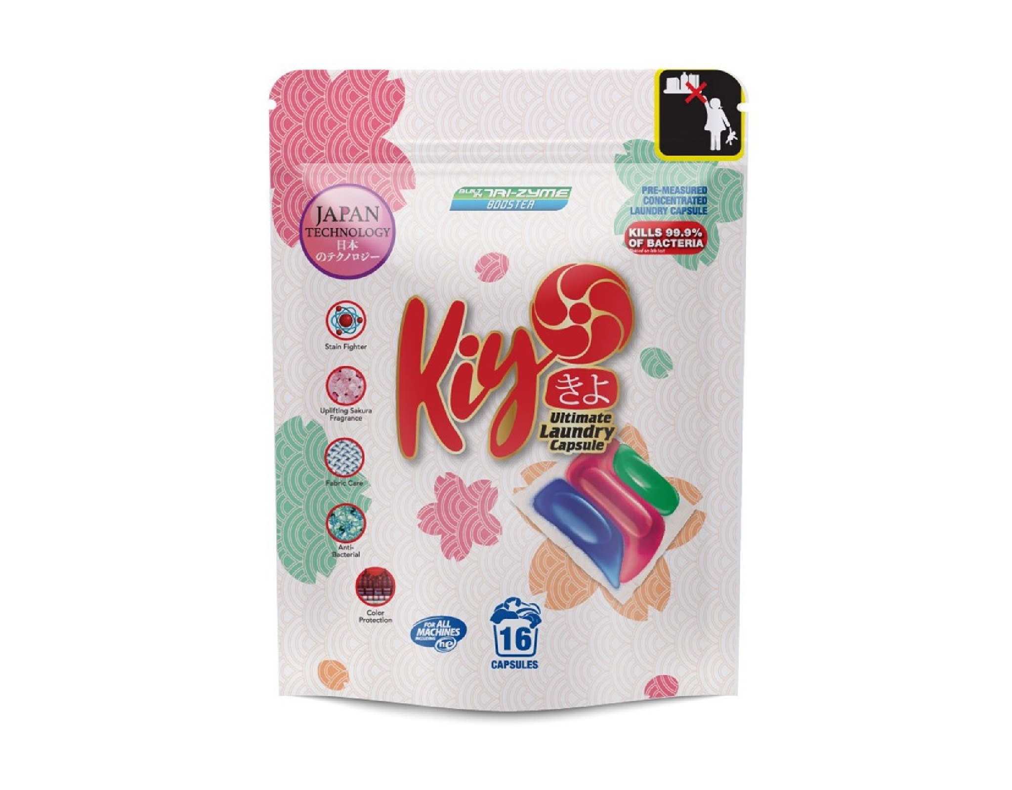 Kiyo Laundry Liquid Capsule Detergent Softpack | myaeon2go