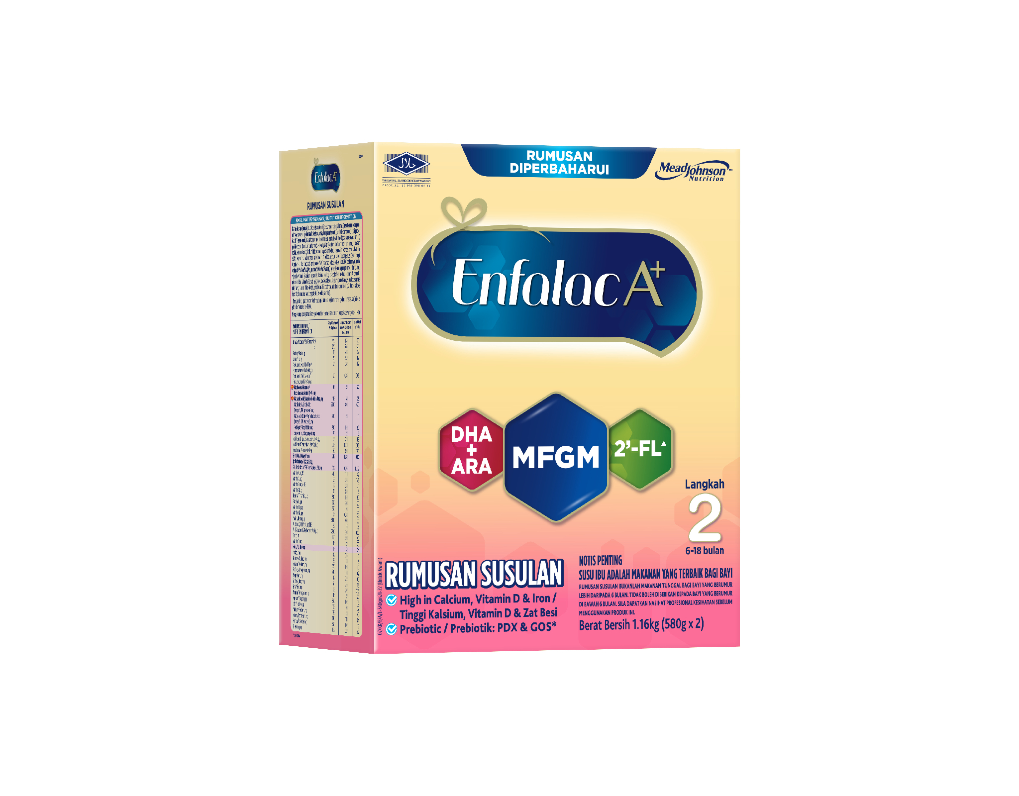 Enfalac A+ Step 2, 1.2 kg - DHA+ARA, MFGM Complex