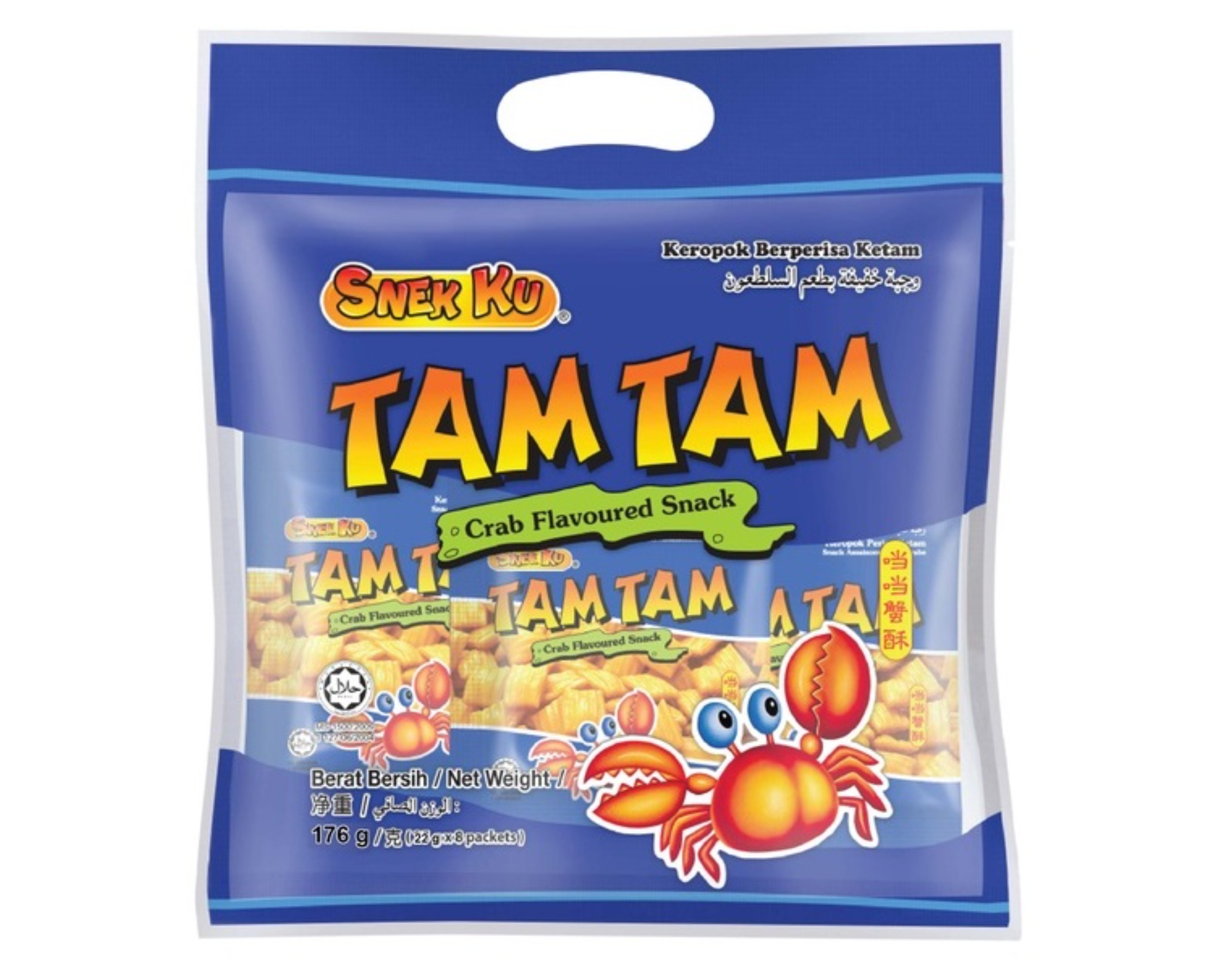 Snek Ku Tam Tam, 176g - Crab Flavoured Snack