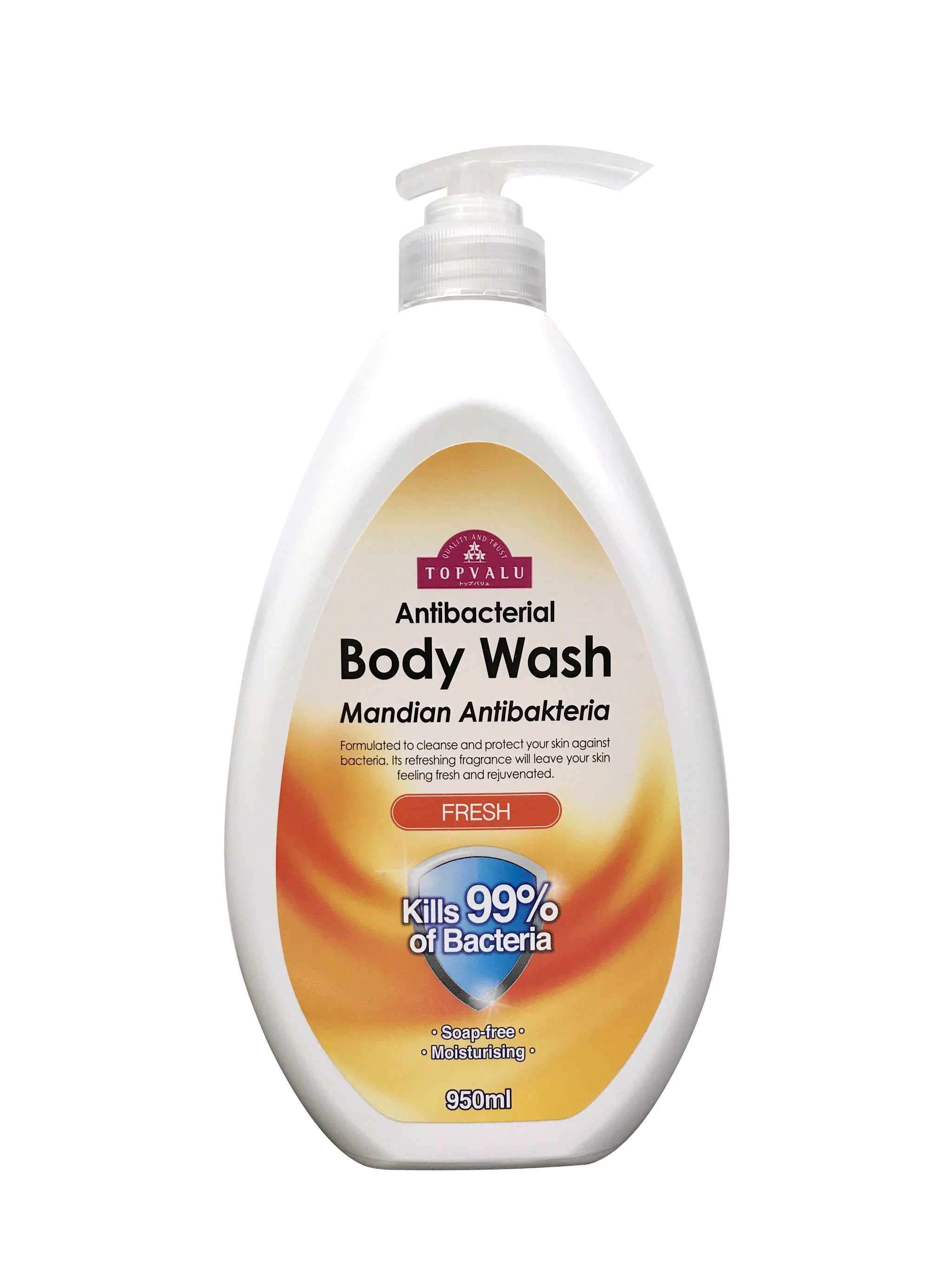 Topvalu Antibacterial Body Wash Fresh Myaeon2go 8963