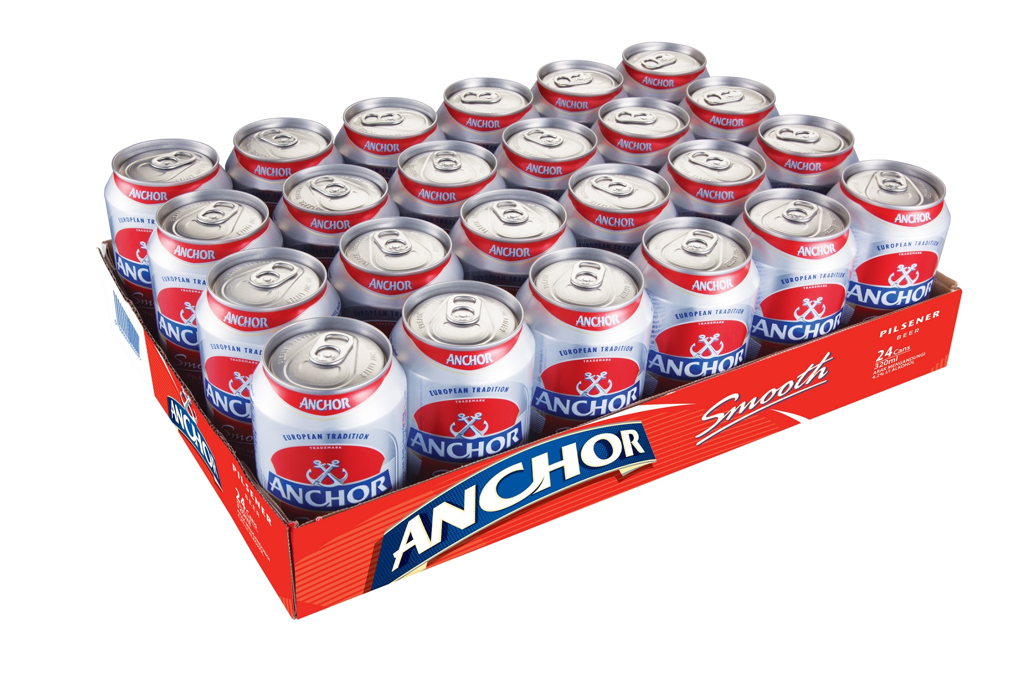 Anchor Beer 24x320ml - Refreshing European Taste
