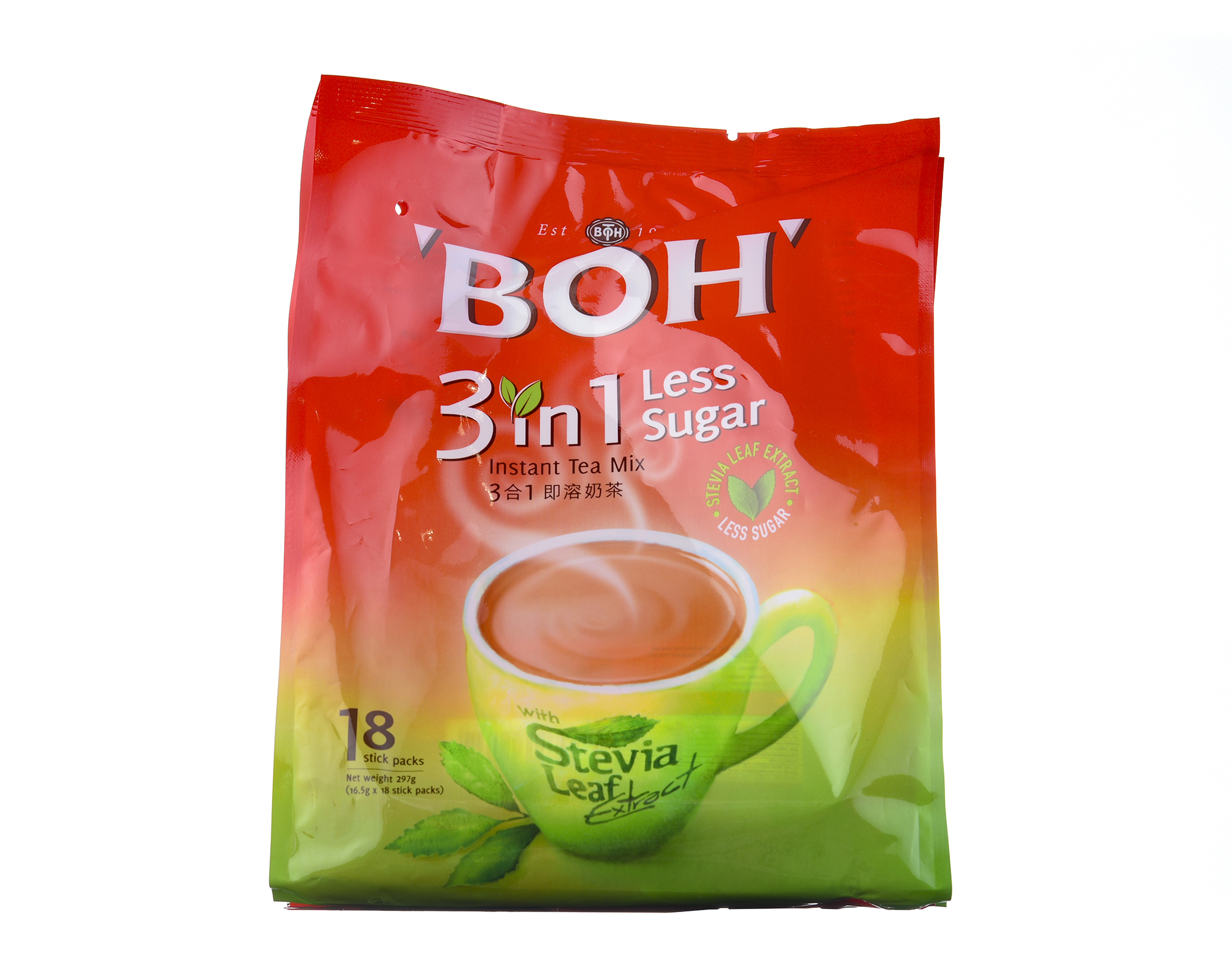 Boh 3 In 1 Instant Tea Mix Stevia Leaf | myaeon2go