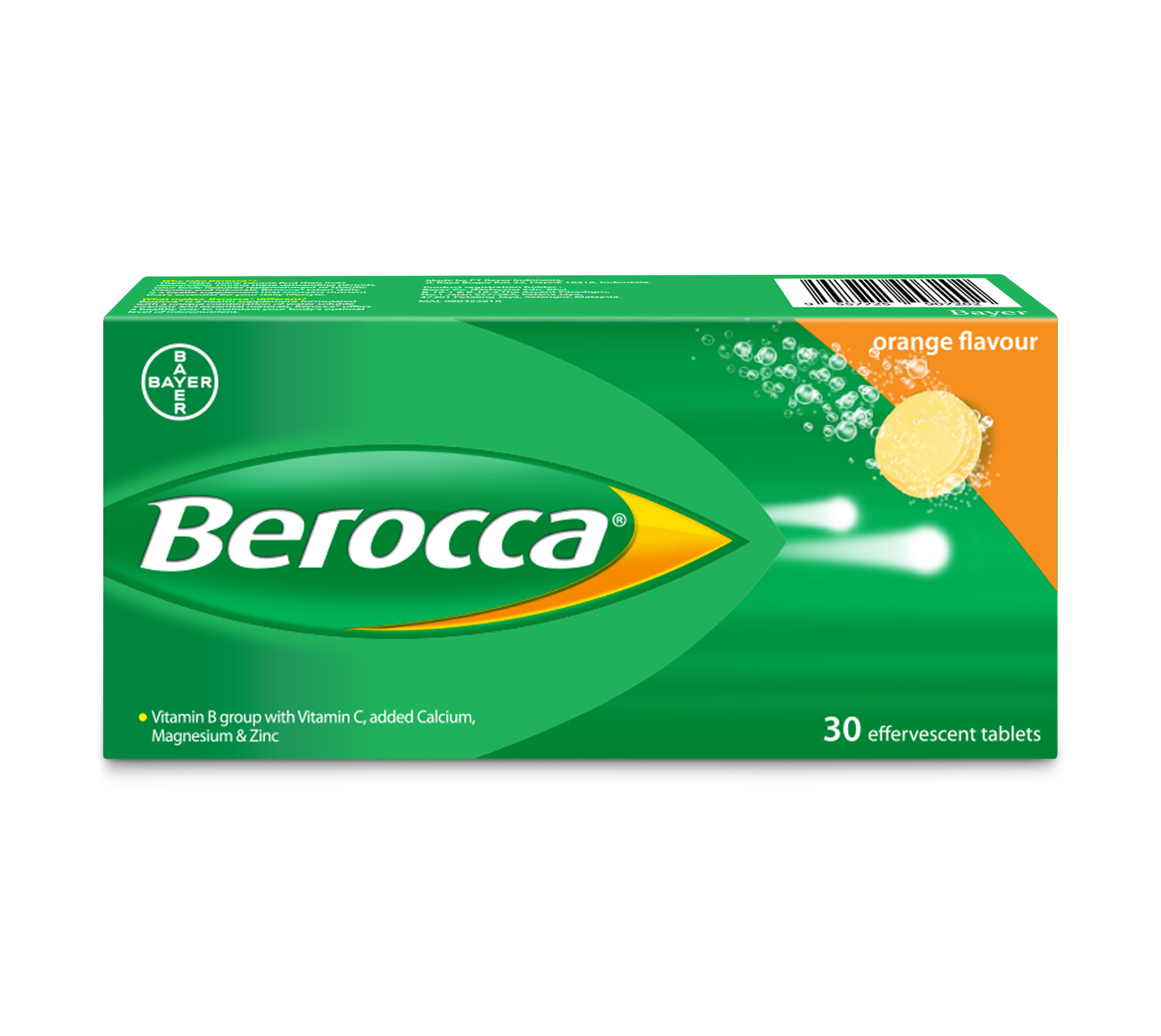 Berocca Berocca Effervescent Tab Orange Flavour | myaeon2go